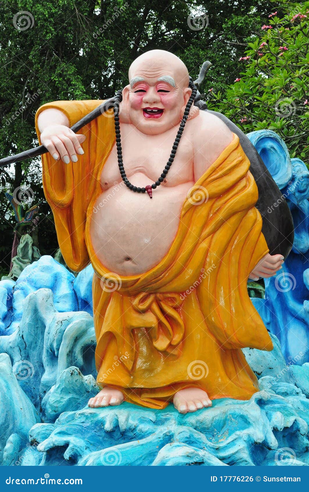 Laughing Buddha stock photo. Image of folklore, serene - 17776226