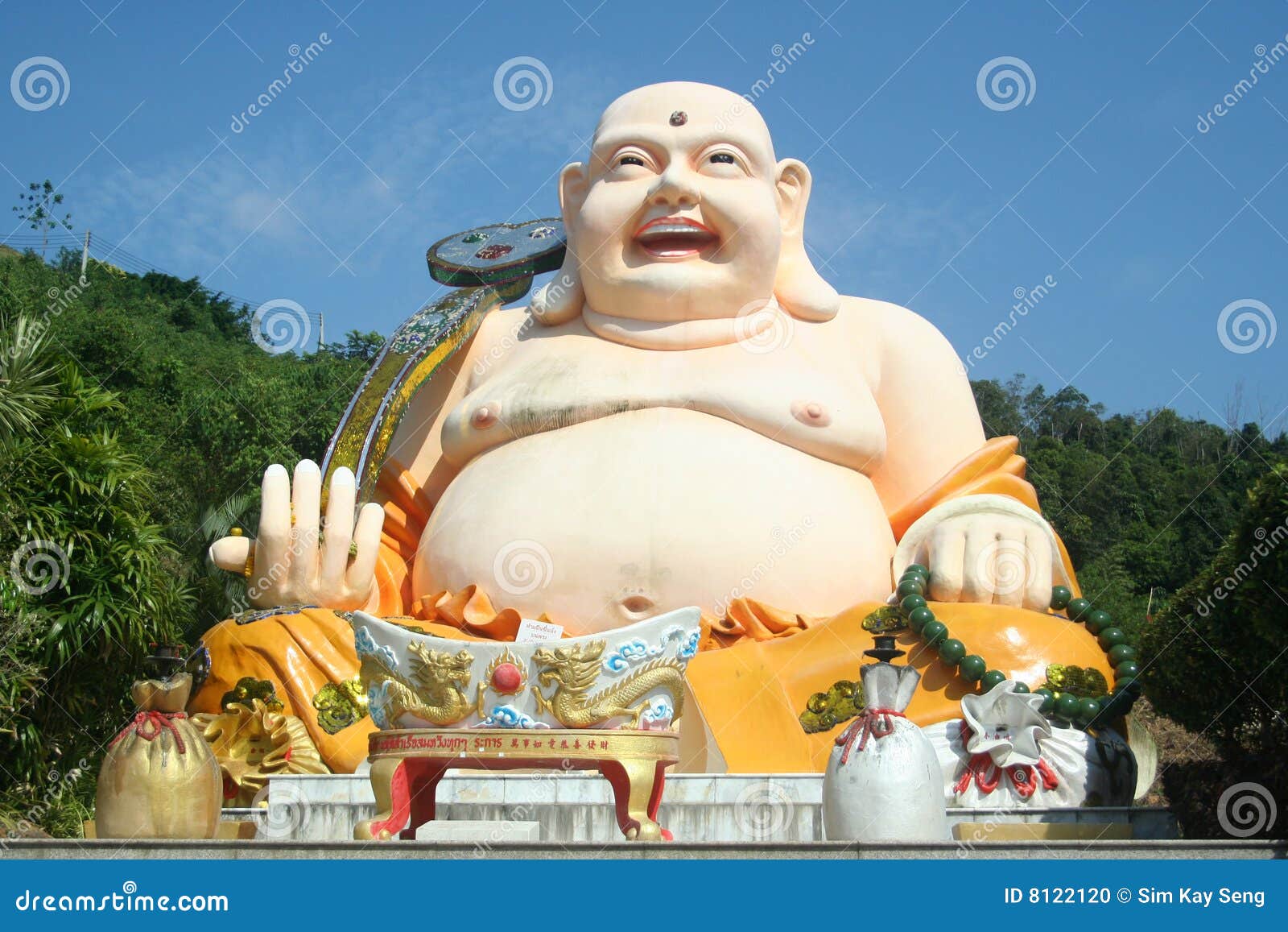Laughing Buddha stock photo. Image of pray, travel, believe - 8122120