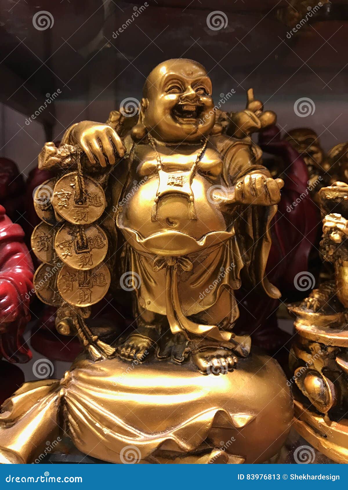 Laughing Buddha stock image. Image of symbol, sign, laughing - 83976813