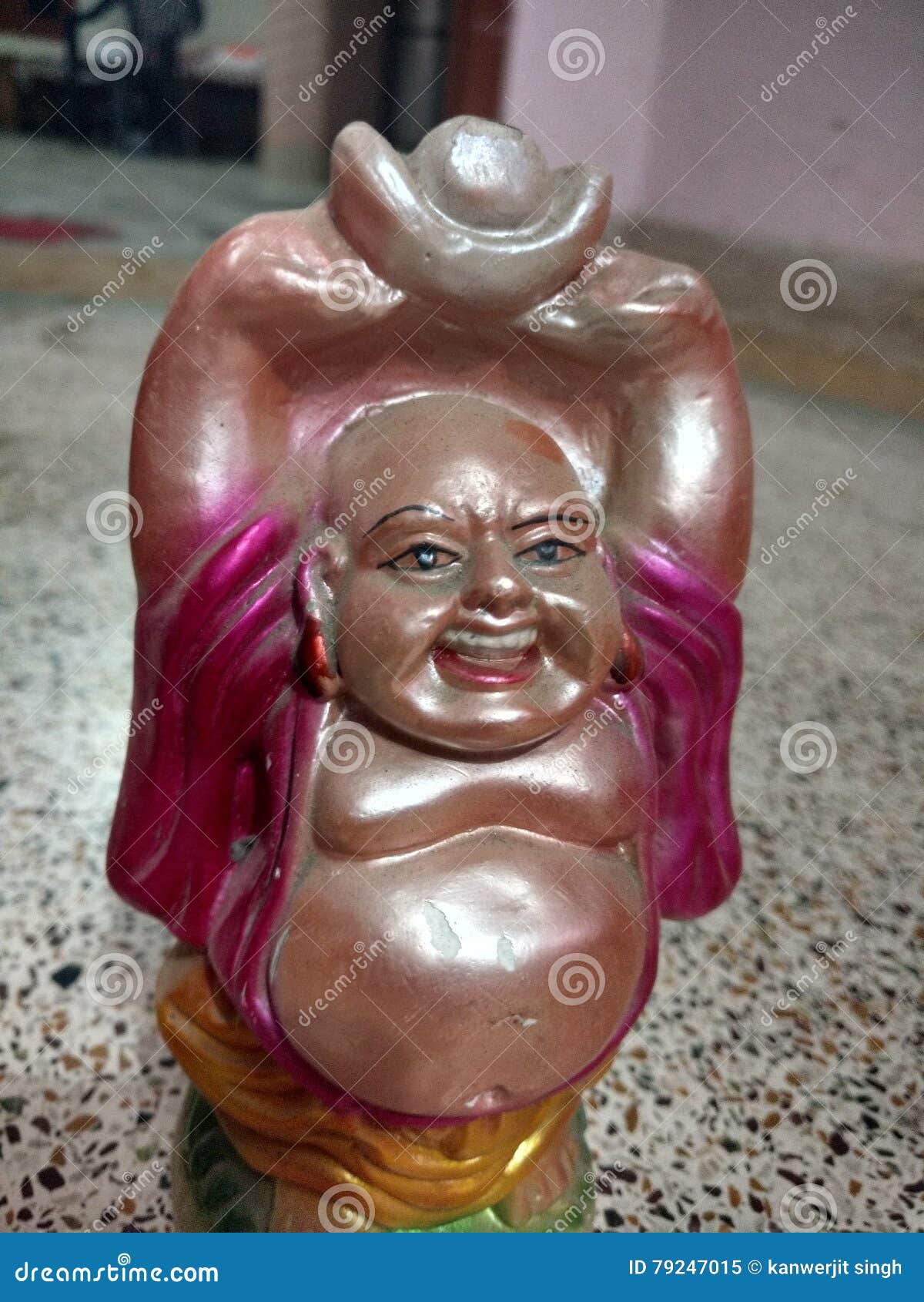 Laughing Buddha stock image. Image of buddha, colourfull - 79247015
