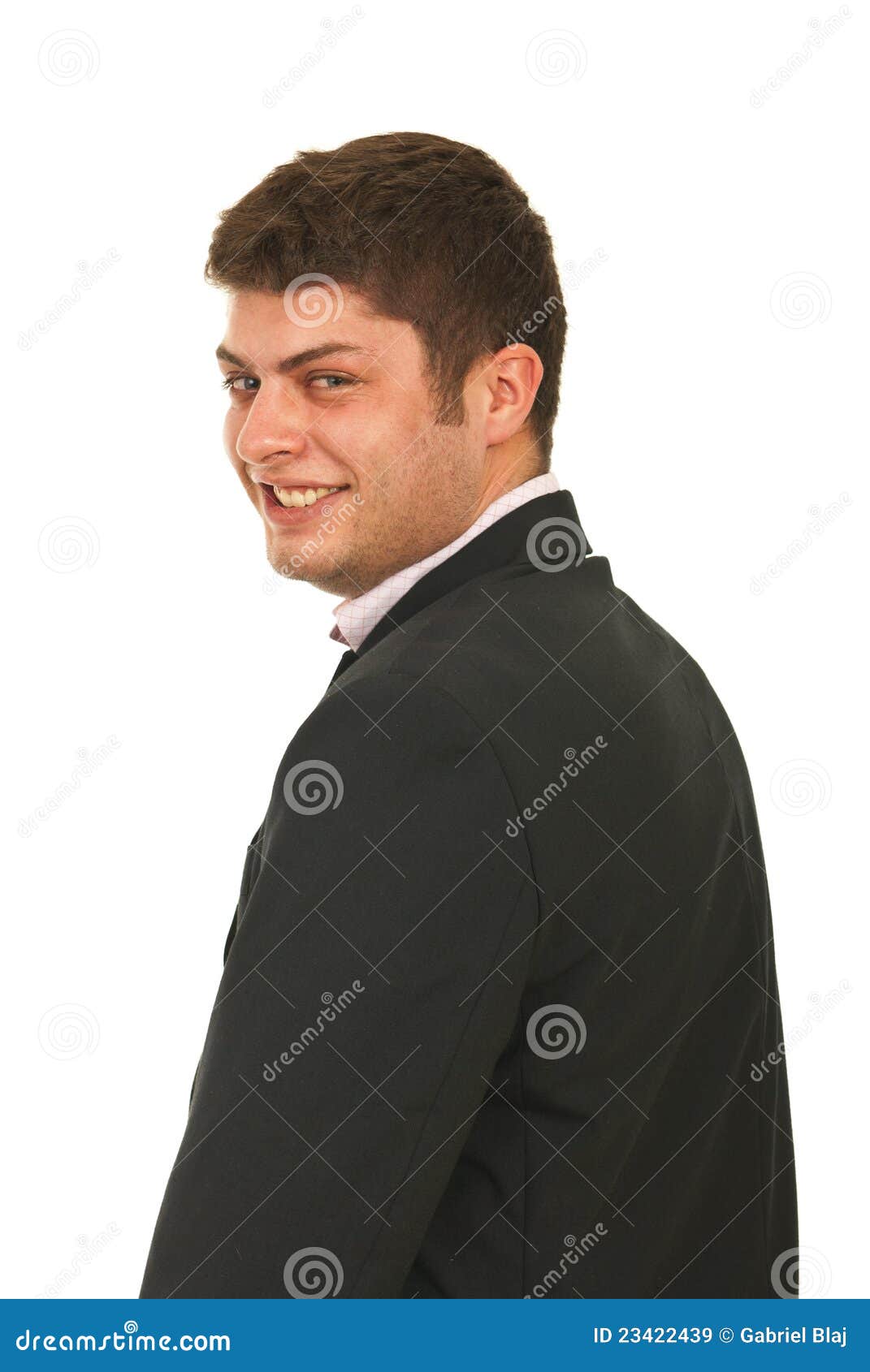 White Business Man Looking Back Over His Shoulder Stock Photos - Free ...