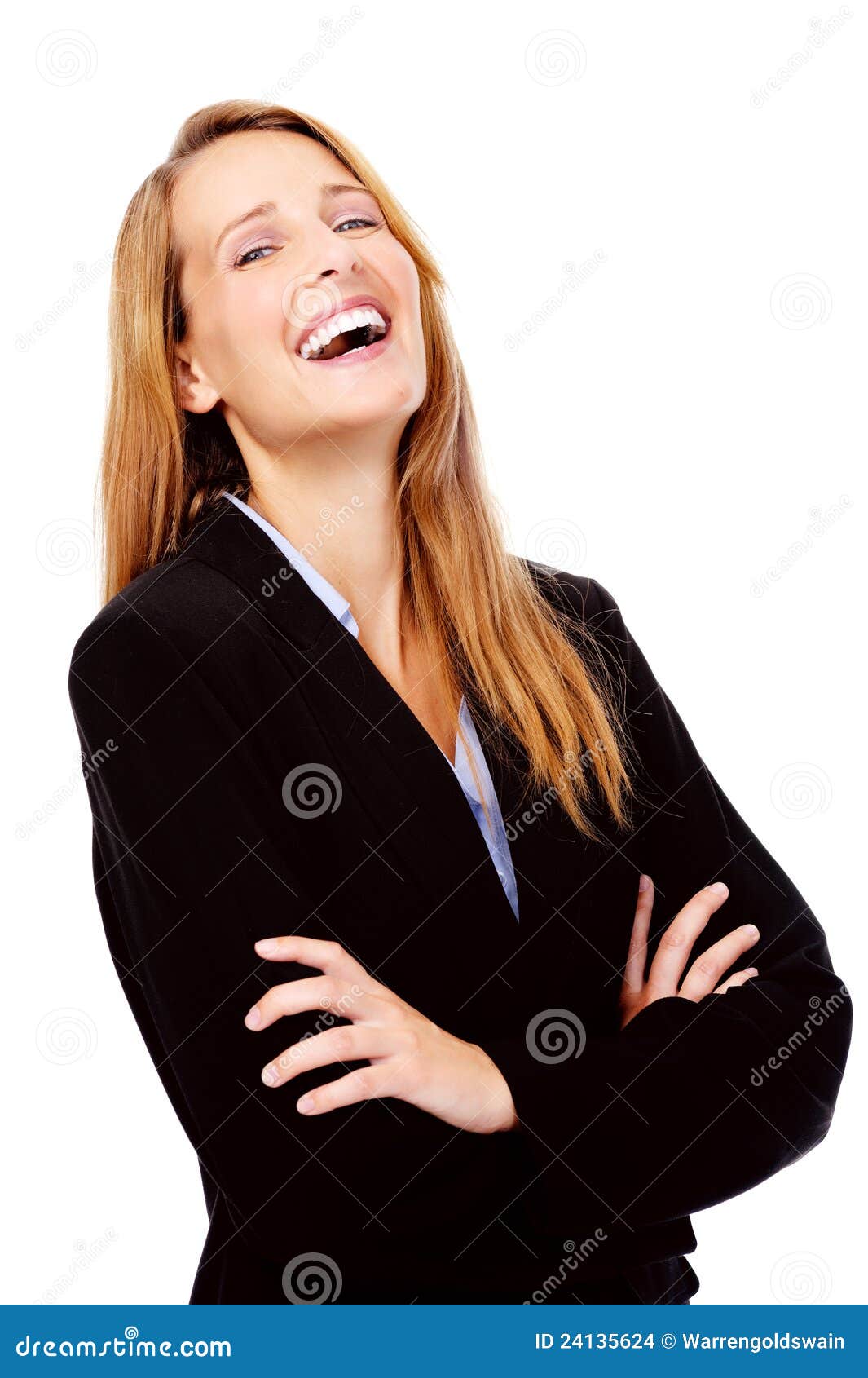Laughing business woman stock photo. Image of business - 24135624
