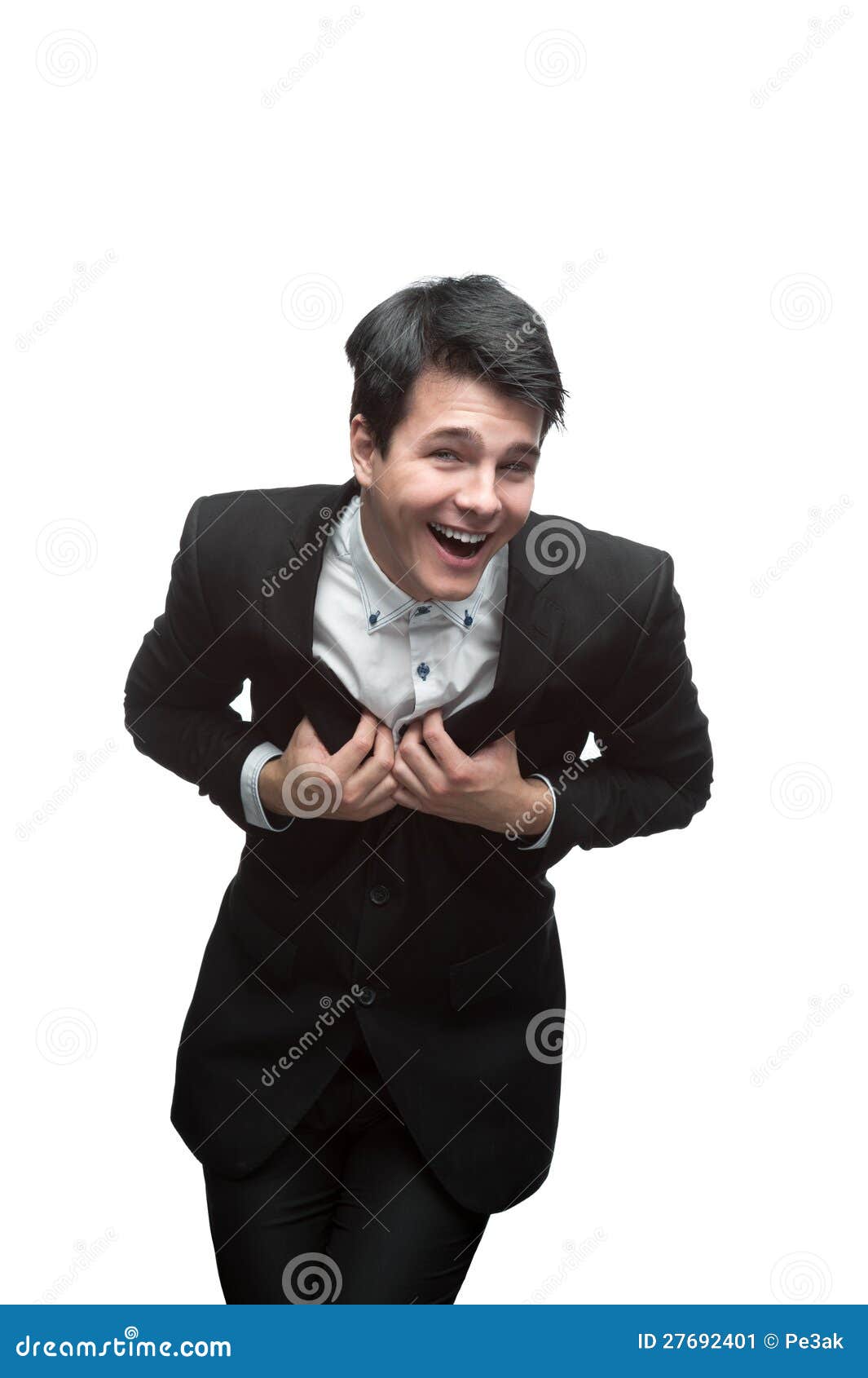 Laughing businessman stock image. Image of people, expression - 27692401