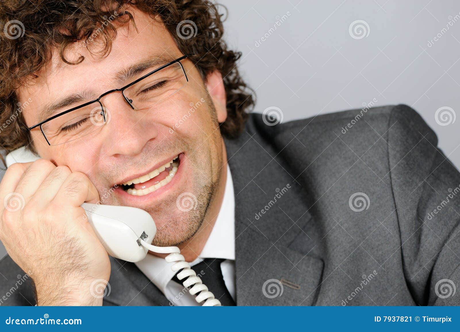 Laughing businessman stock image. Image of attitude, good - 7937821