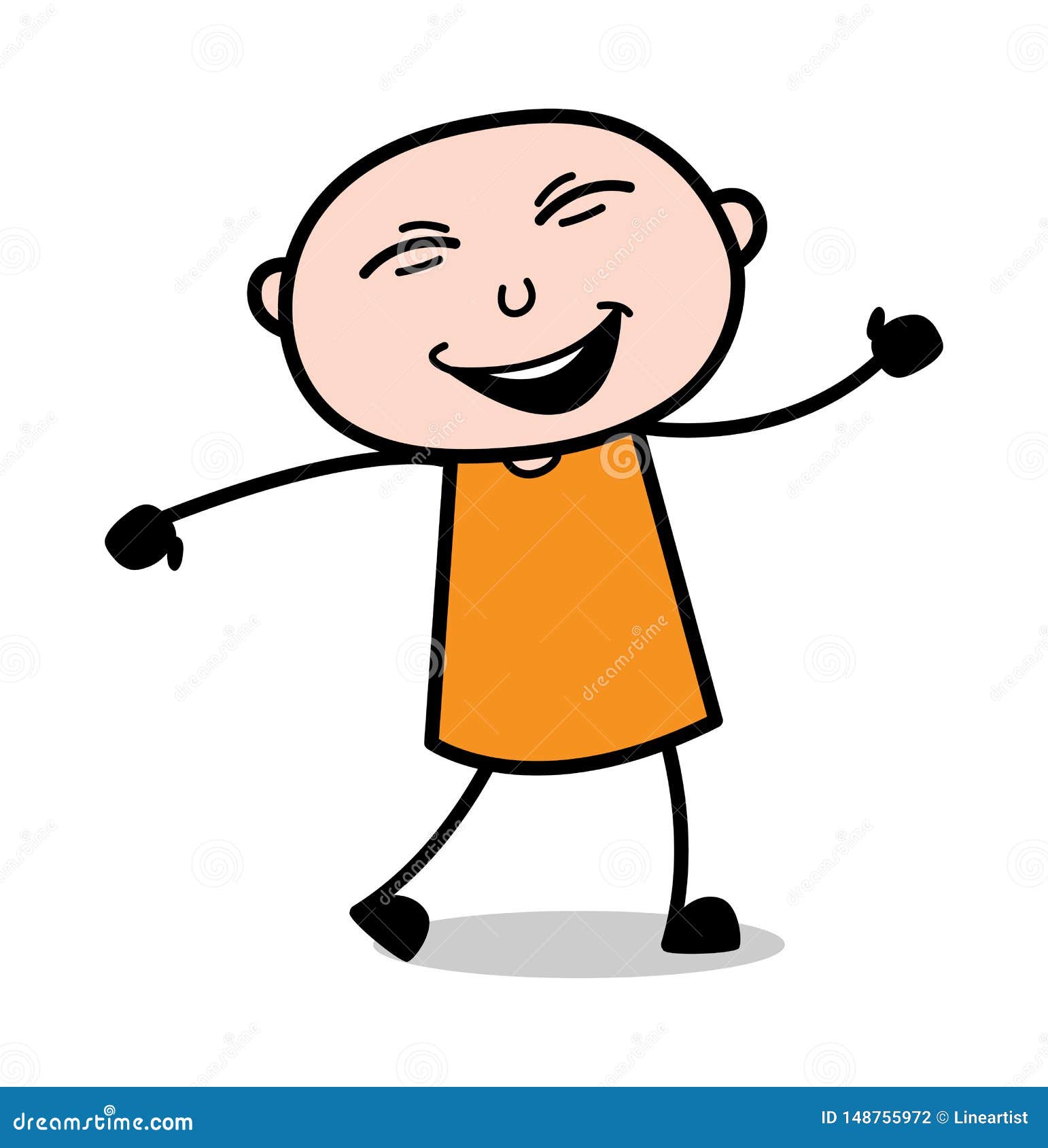 Laughing - Cartoon Thief Criminal Guy Vector Illustration Stock ...