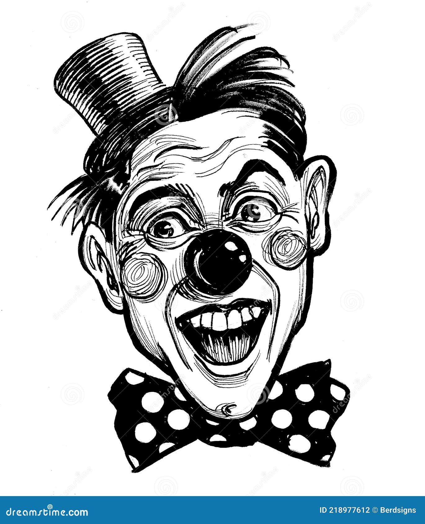 The Laughing Clown Or Jester In Fool`s Cap Is Pointing The Finger ...