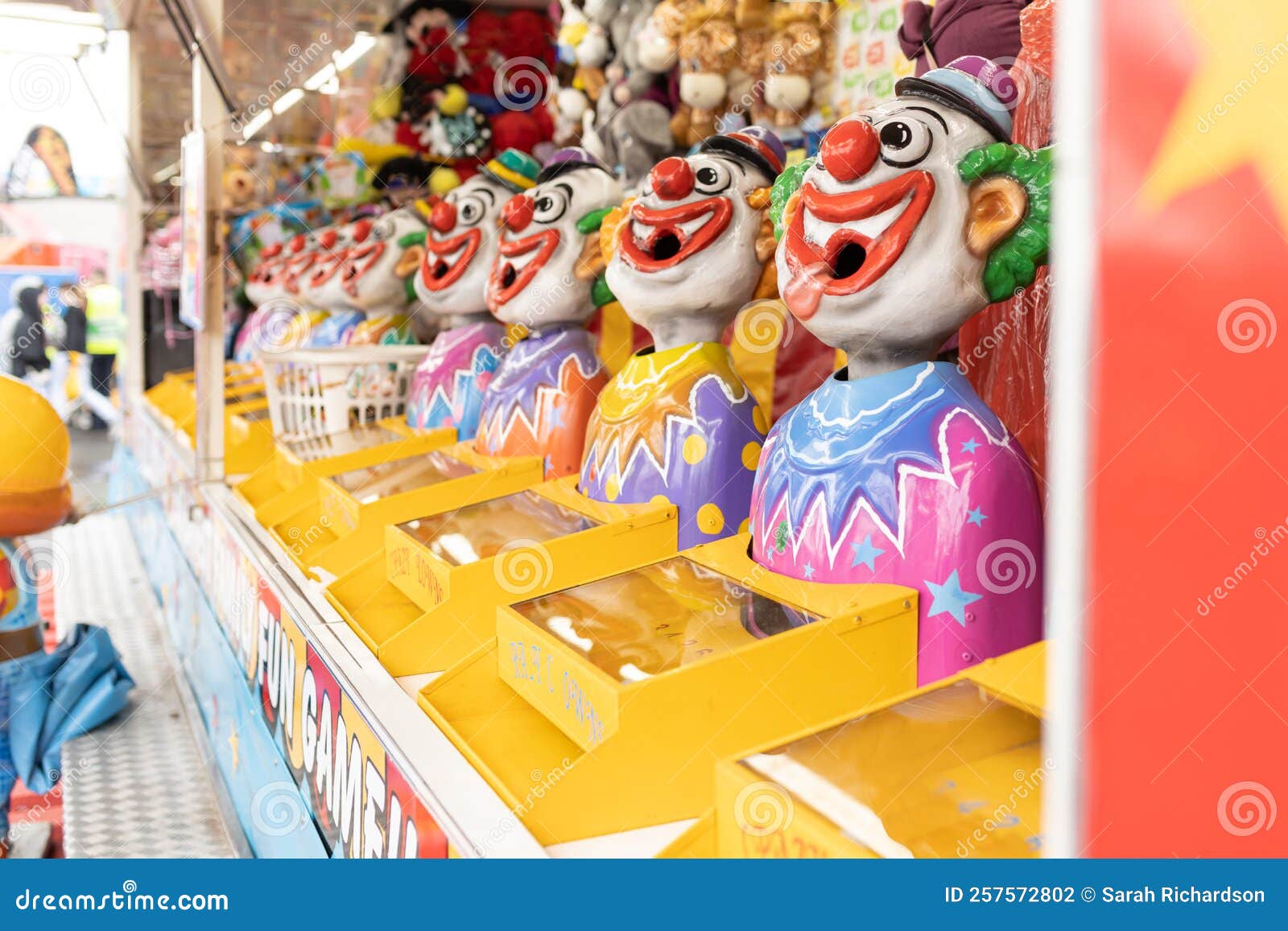 Laughing Clowns at a Sideshow Editorial Photography - Image of ball ...