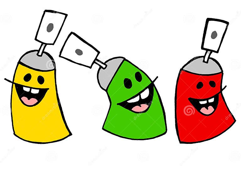 Laughing Smile Colored Spray Cans Stock Vector - Illustration of ...
