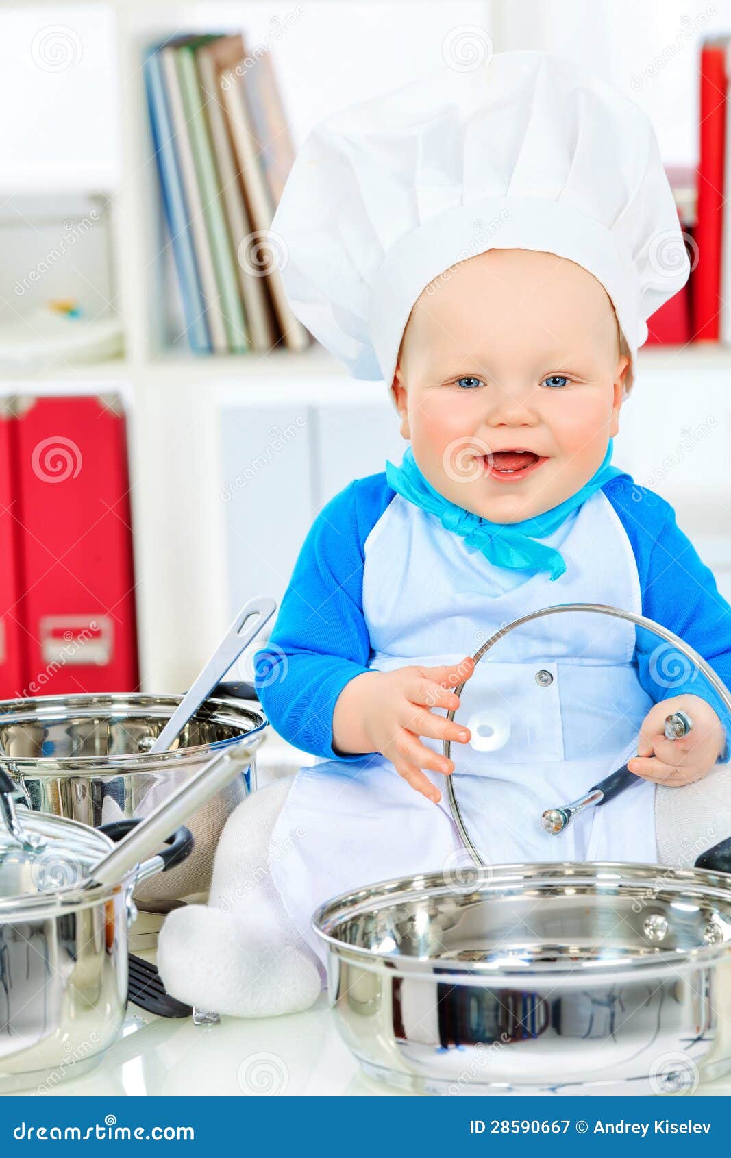 Laughing cook stock image. Image of chef, meal, people - 28590667
