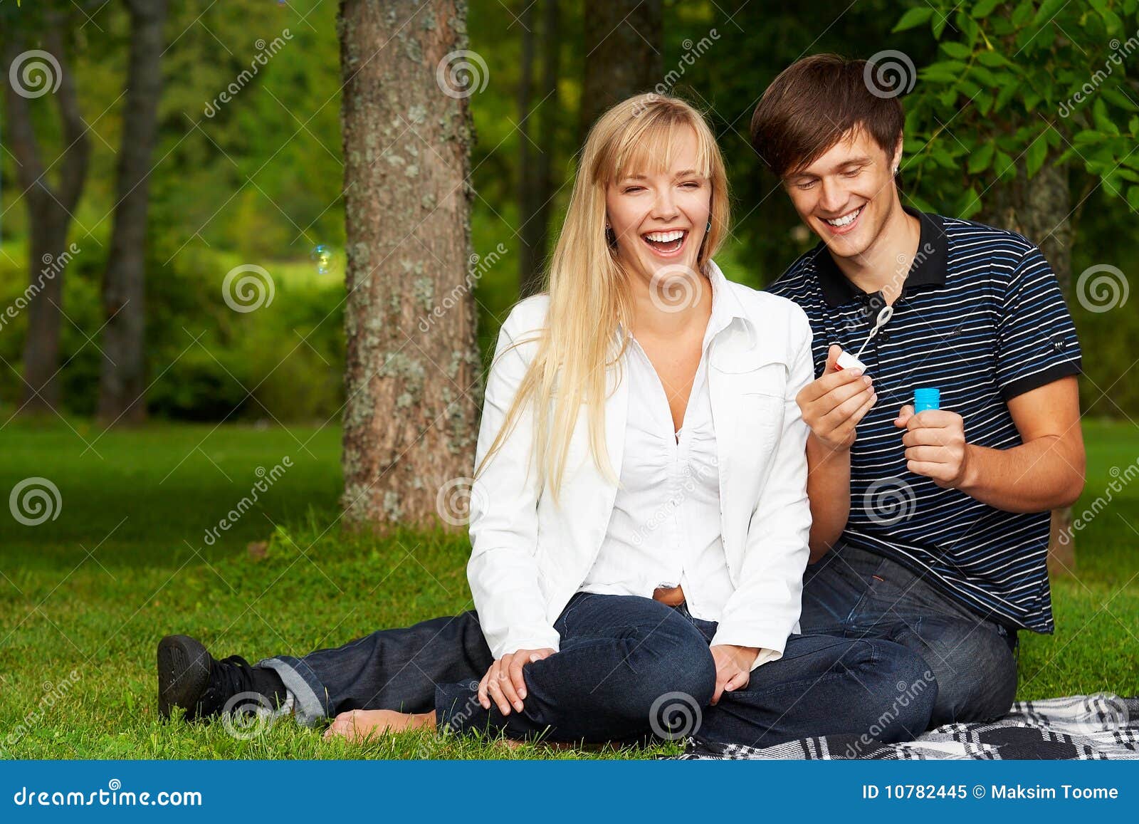 Laughing couple stock image. Image of beautiful, male - 10782445