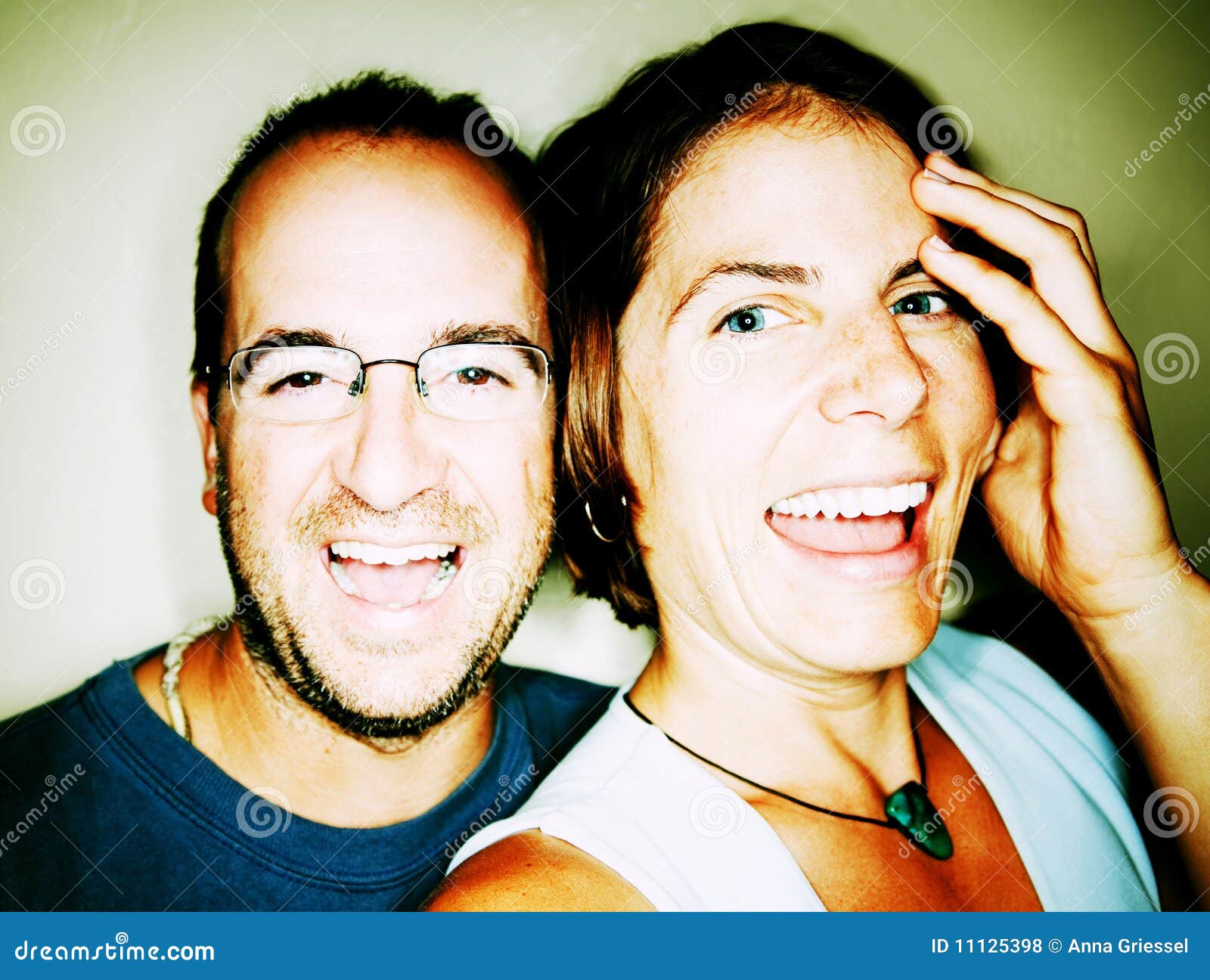 Laughing Couple stock photo. Image of stubble, pretty - 11125398