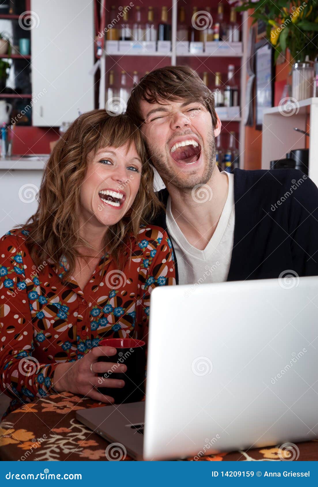 Laughing couple stock image. Image of happy, male, lady - 14209159