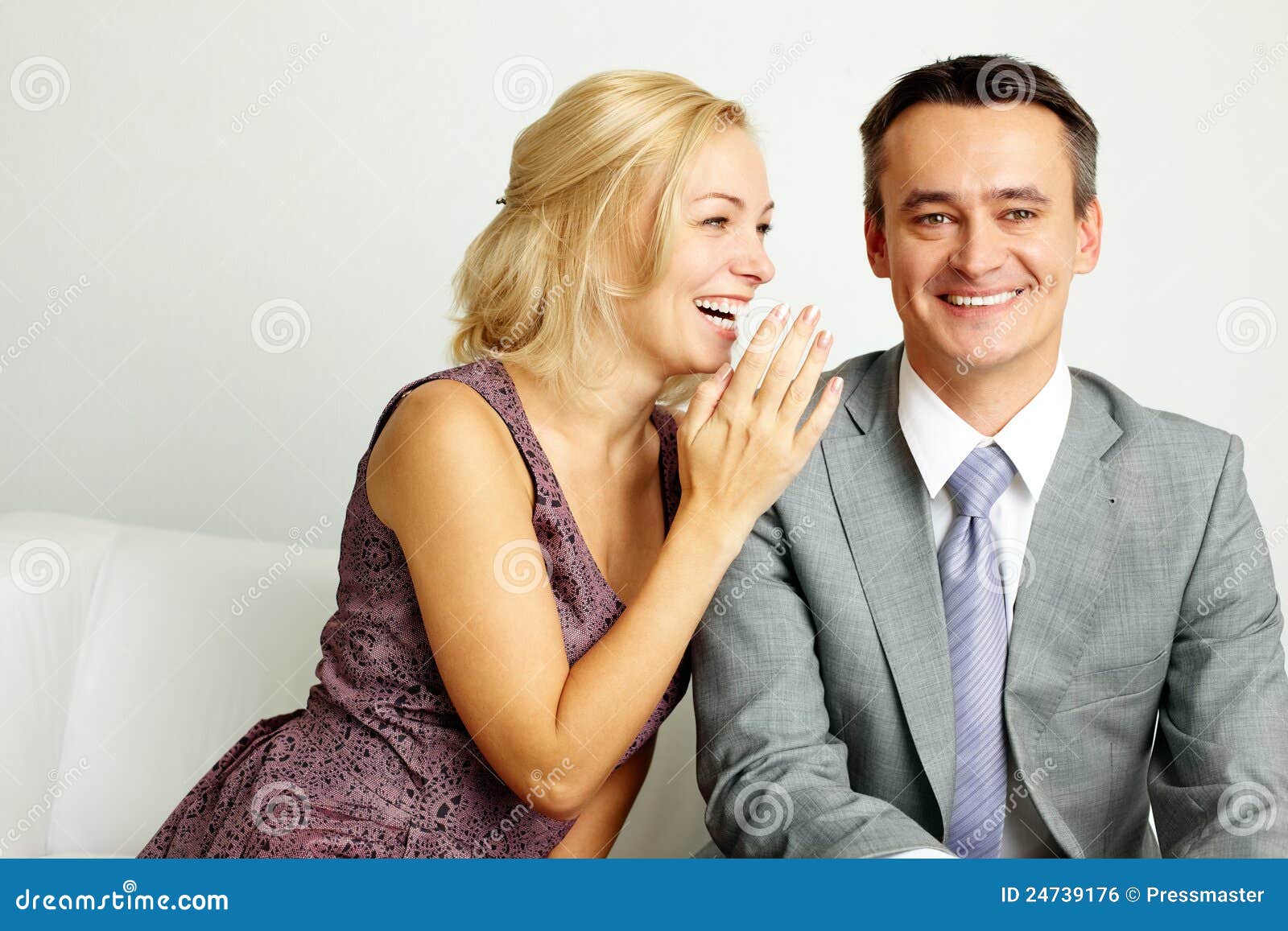 Laughing couple stock photo. Image of mood, masculine - 24739176