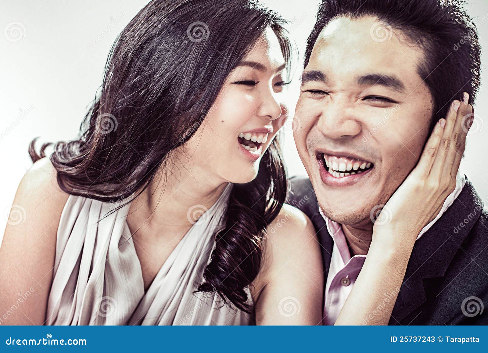 Laughing Couple stock image. Image of affectionate, beauty - 25737243