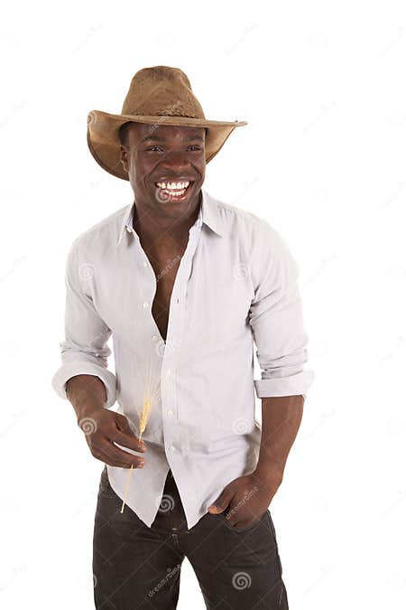 Laughing cowboy stock image. Image of african, color - 24078129