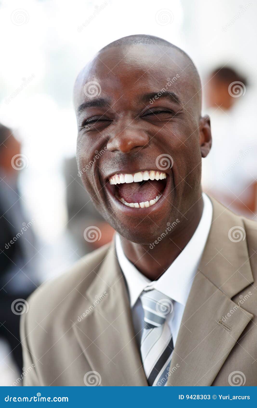 A Laughing Delighted Business Man Stock Image - Image of happy ...