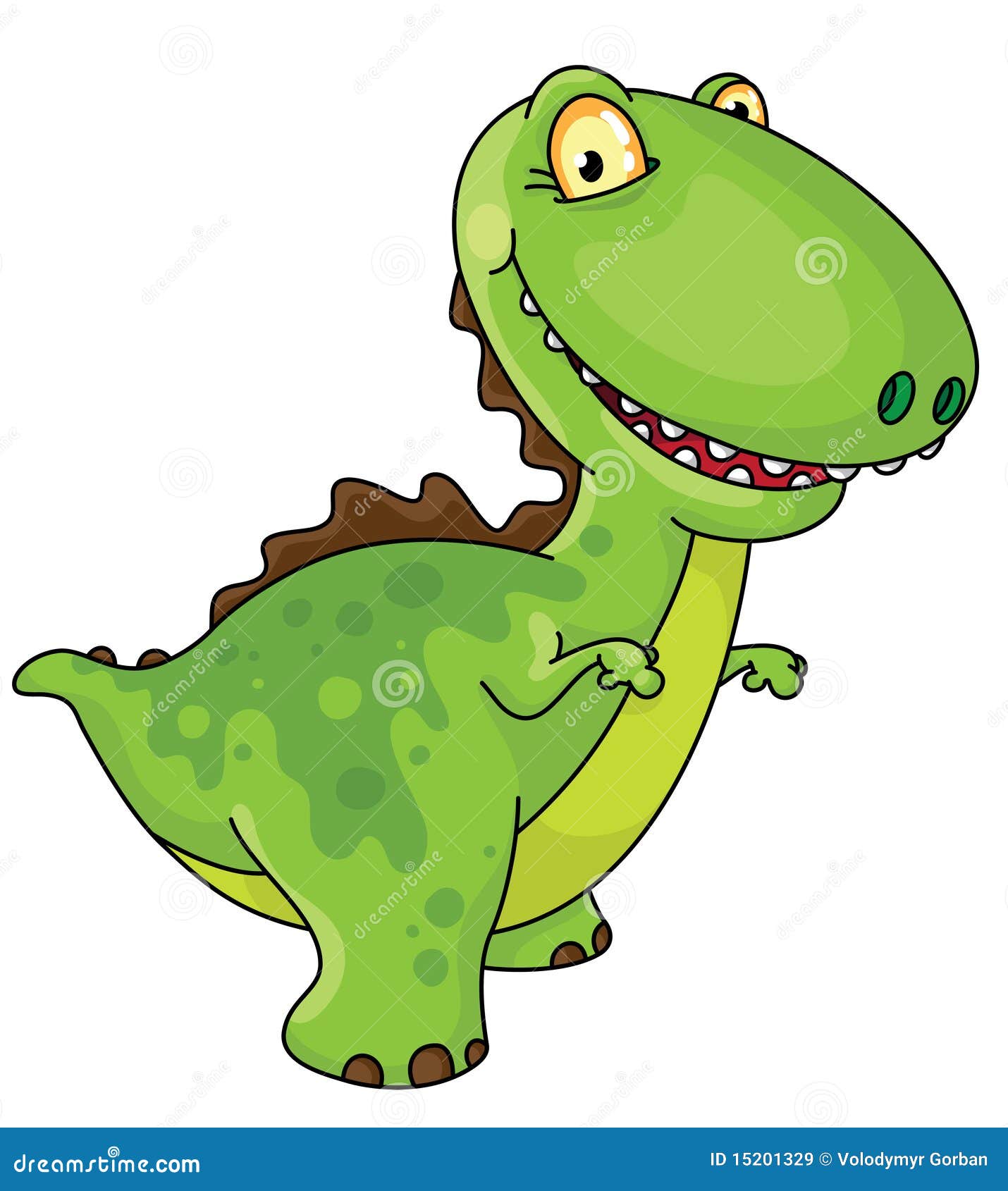 Laughing dinosaur stock vector. Illustration of creature - 15201329