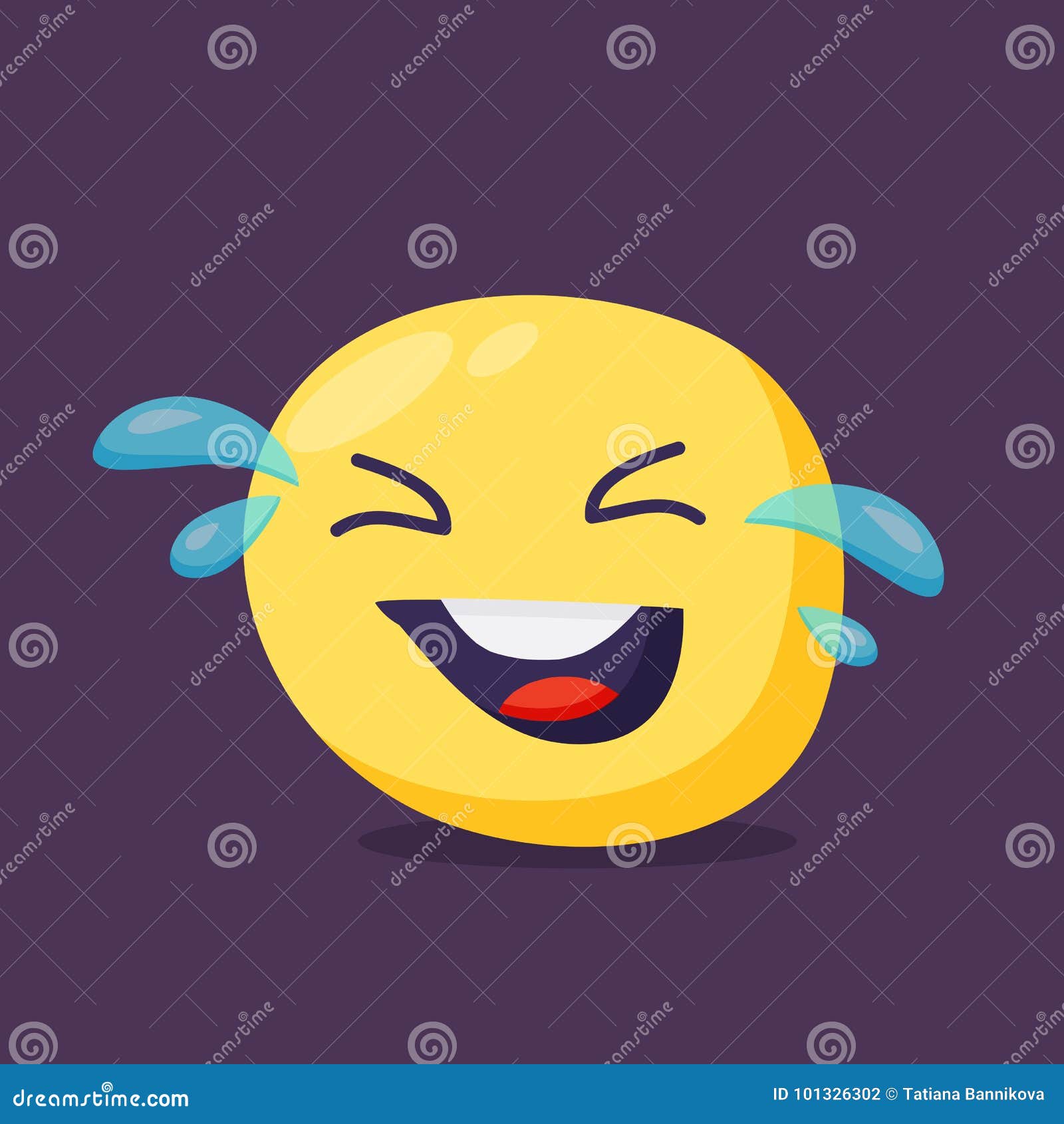 Laughing Emoji Outline Vector Icon. Thin Line Black Laughing Emoji Icon ...