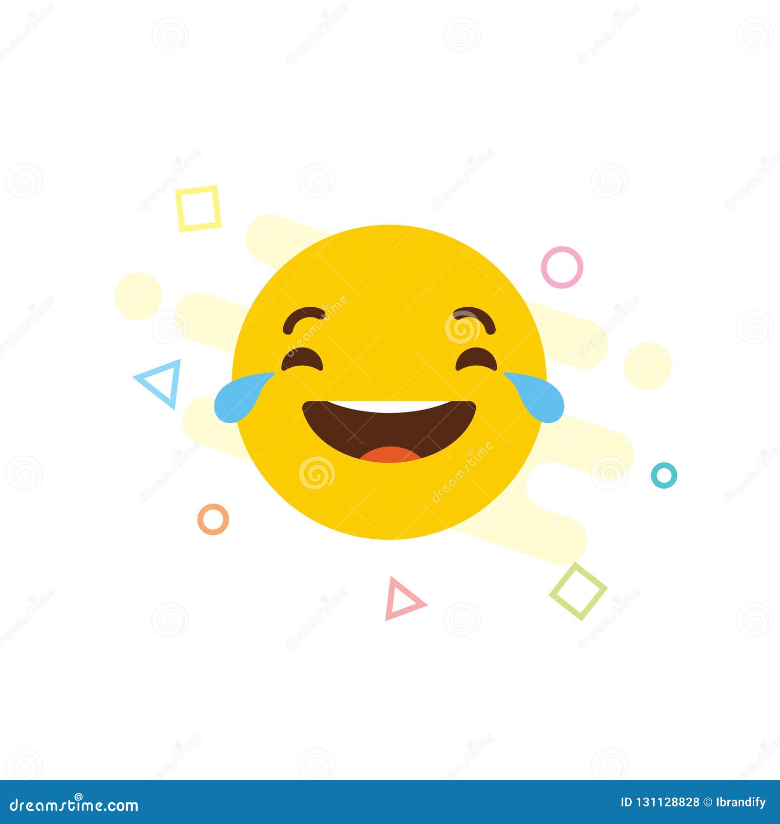 Laughing Emoji Icon Design Vector Stock Vector - Illustration of funny ...