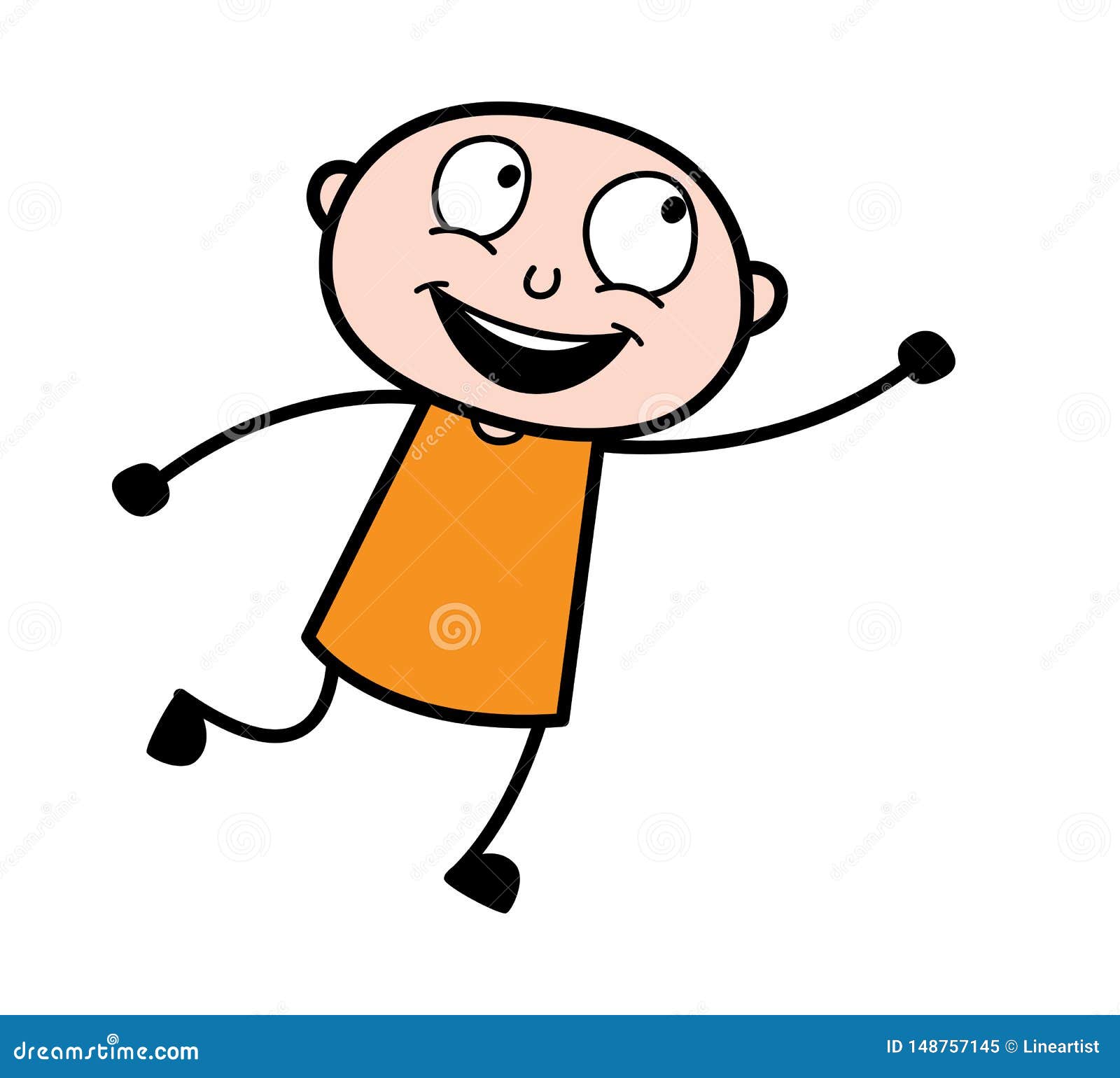 Laughing Expression - Cartoon Thief Criminal Guy Vector Illustration ...