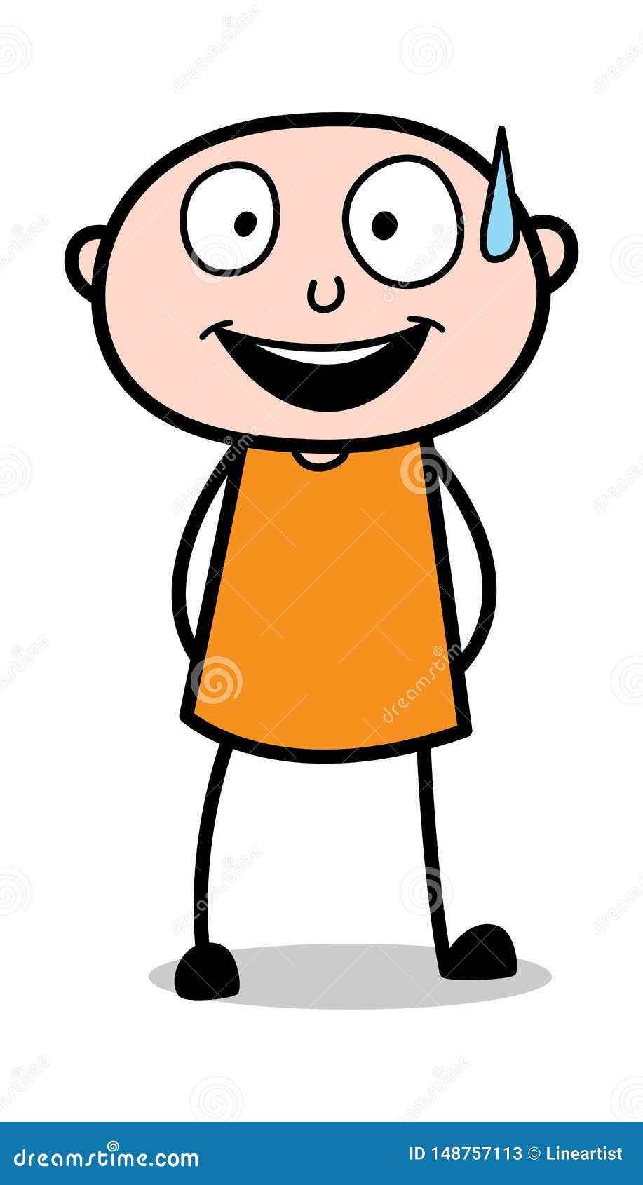 Laughing Face - Cartoon Thief Criminal Guy Vector Illustration Stock ...