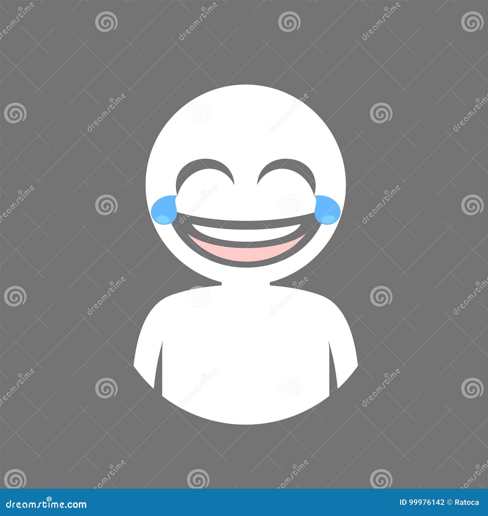 Laughing face stock vector. Illustration of eyes, face - 99976142