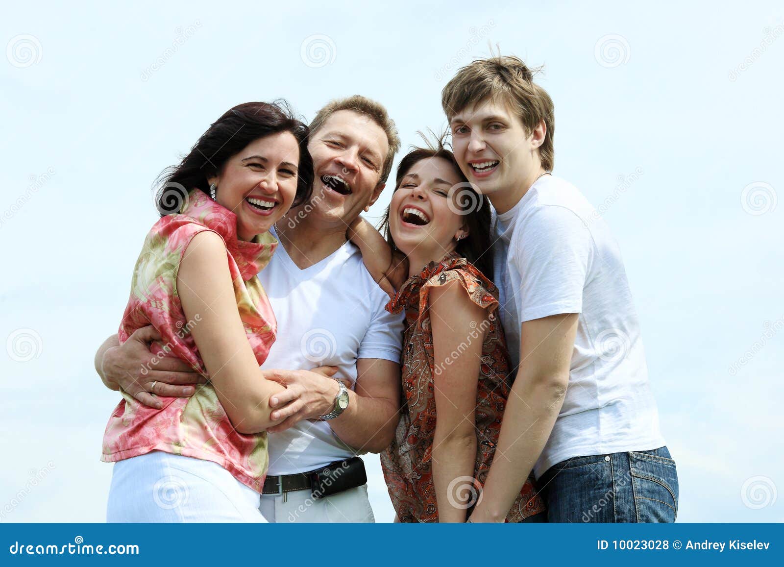 Laughing family stock photo. Image of husband, adult - 10023028
