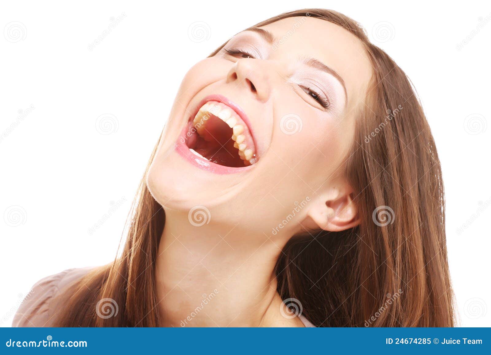 Laughing female. Close up. stock image. Image of contemporary - 24674285