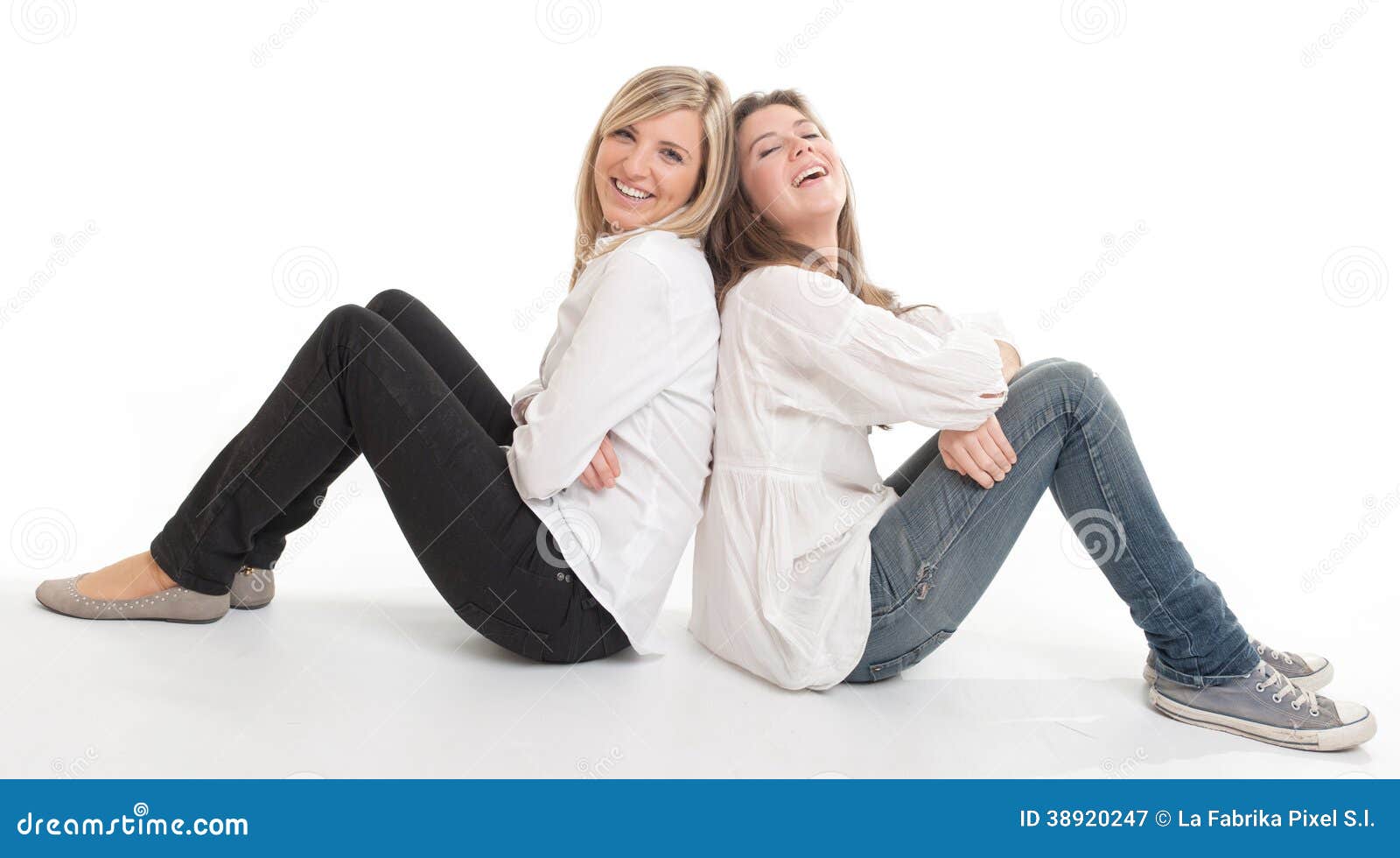 Laughing female friends stock image. Image of mates, beautiful - 38920247
