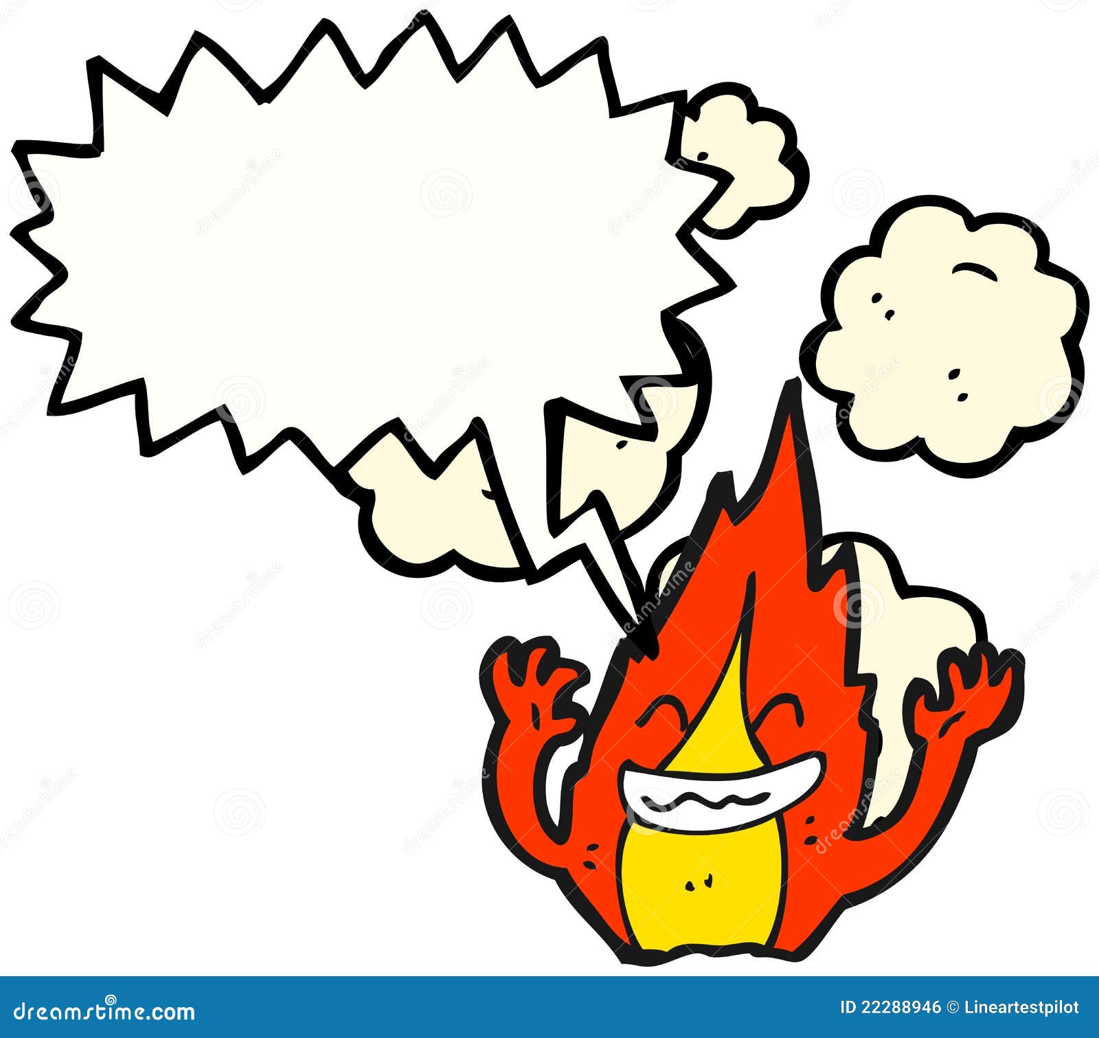 Laughing Fire Cartoon Character Stock Illustration - Illustration of ...