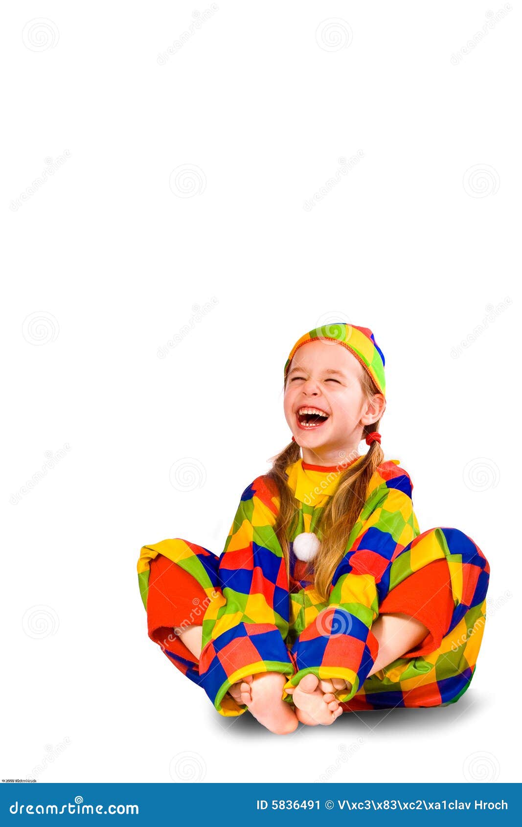 Laughing fool stock image. Image of blue, circus, eyes - 5836491