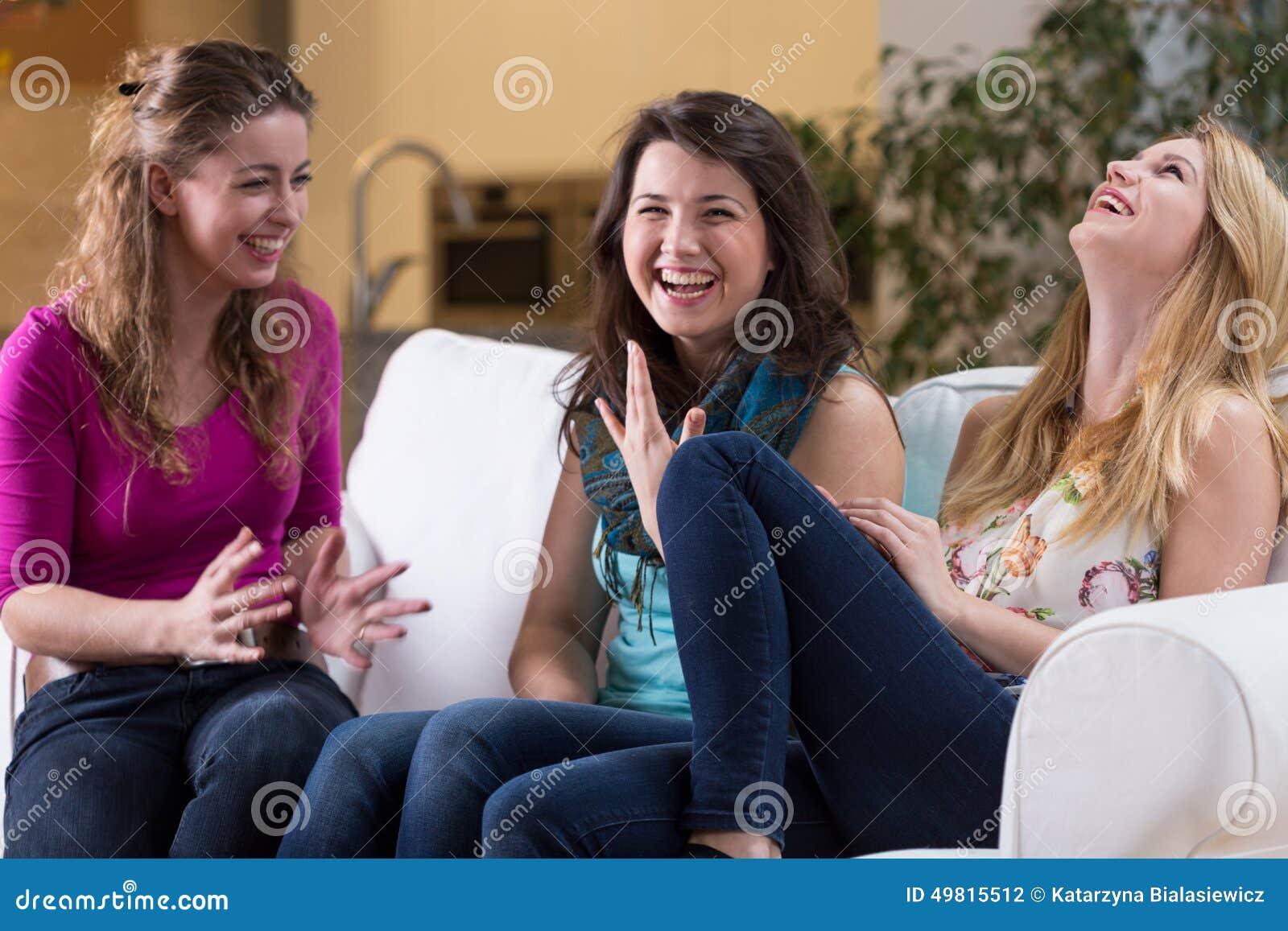 Laughing friends stock photo. Image of laughing, leisure - 49815512