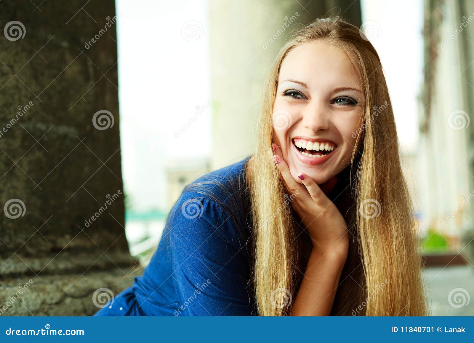 Laughing girl stock image. Image of smile, happy, happiness - 11840701
