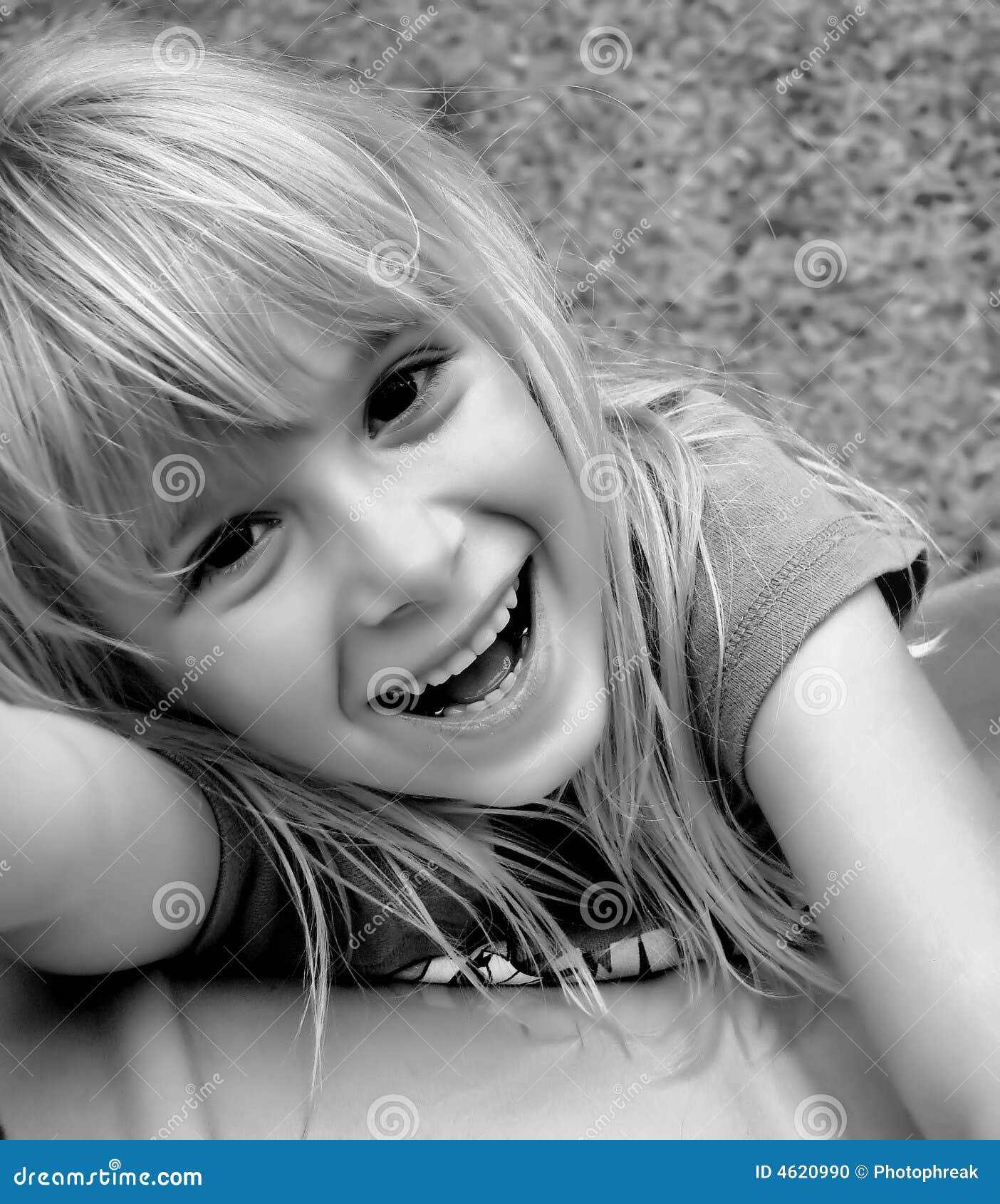 Laughing girl on slide stock photo. Image of pretty, sliding - 4620990