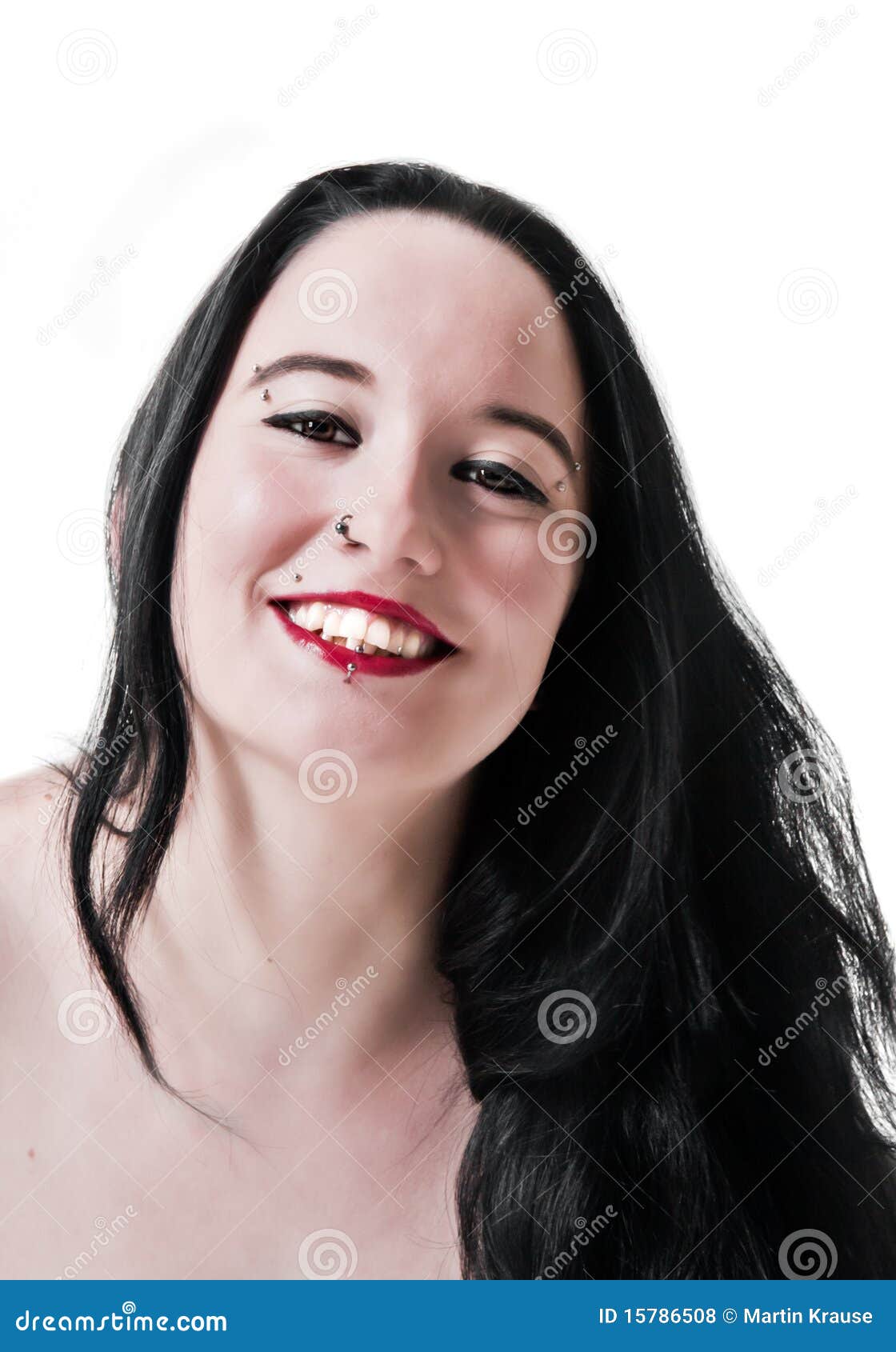 Laughing gothic girl stock photo. Image of girl, halloween - 15786508