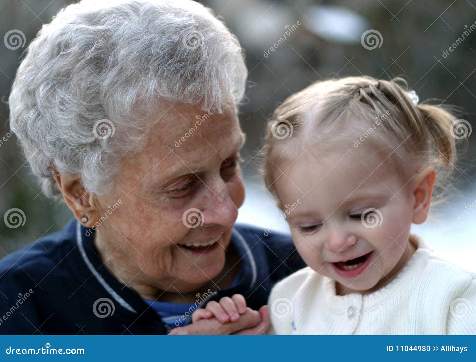 Laughing with Grandma stock photo. Image of blue, child - 11044980