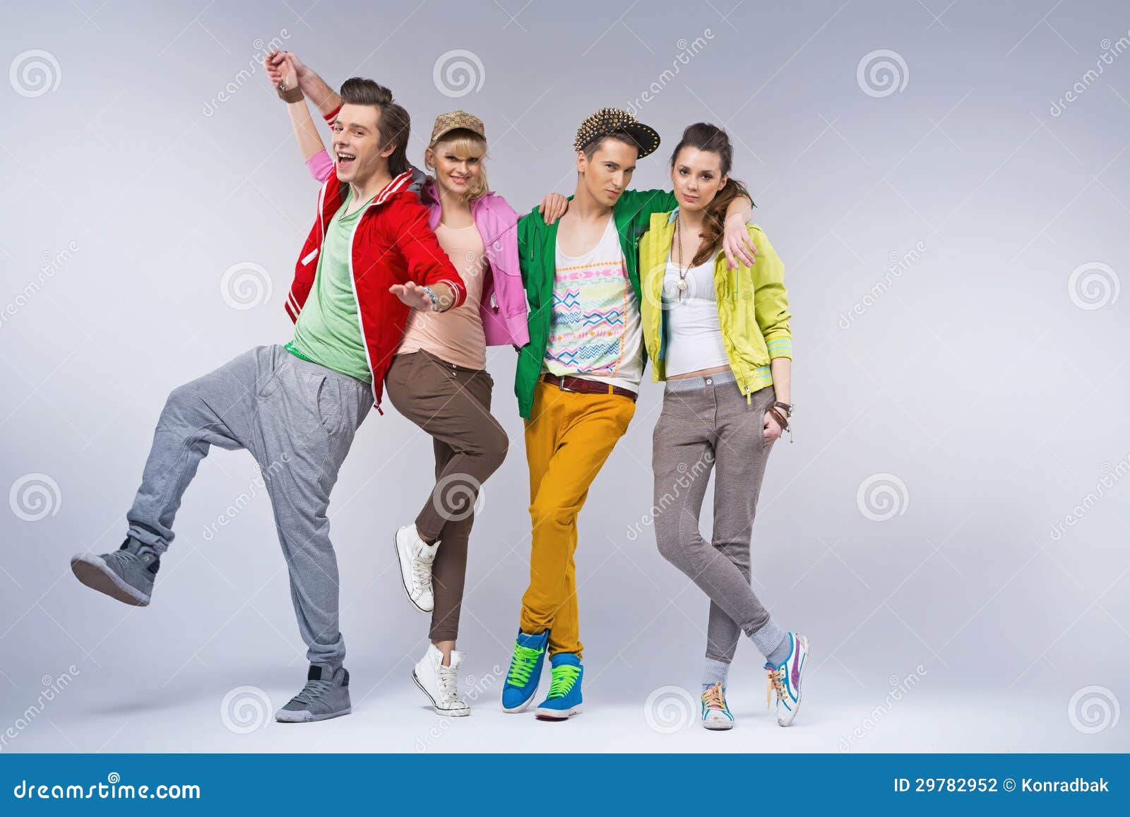 Laughing Group of the Best Friends Stock Photo - Image of people ...