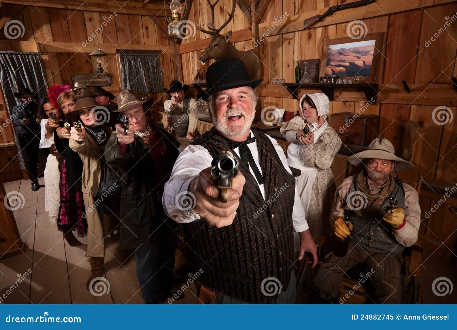Laughing with Guns stock image. Image of handgun, holding - 24882745