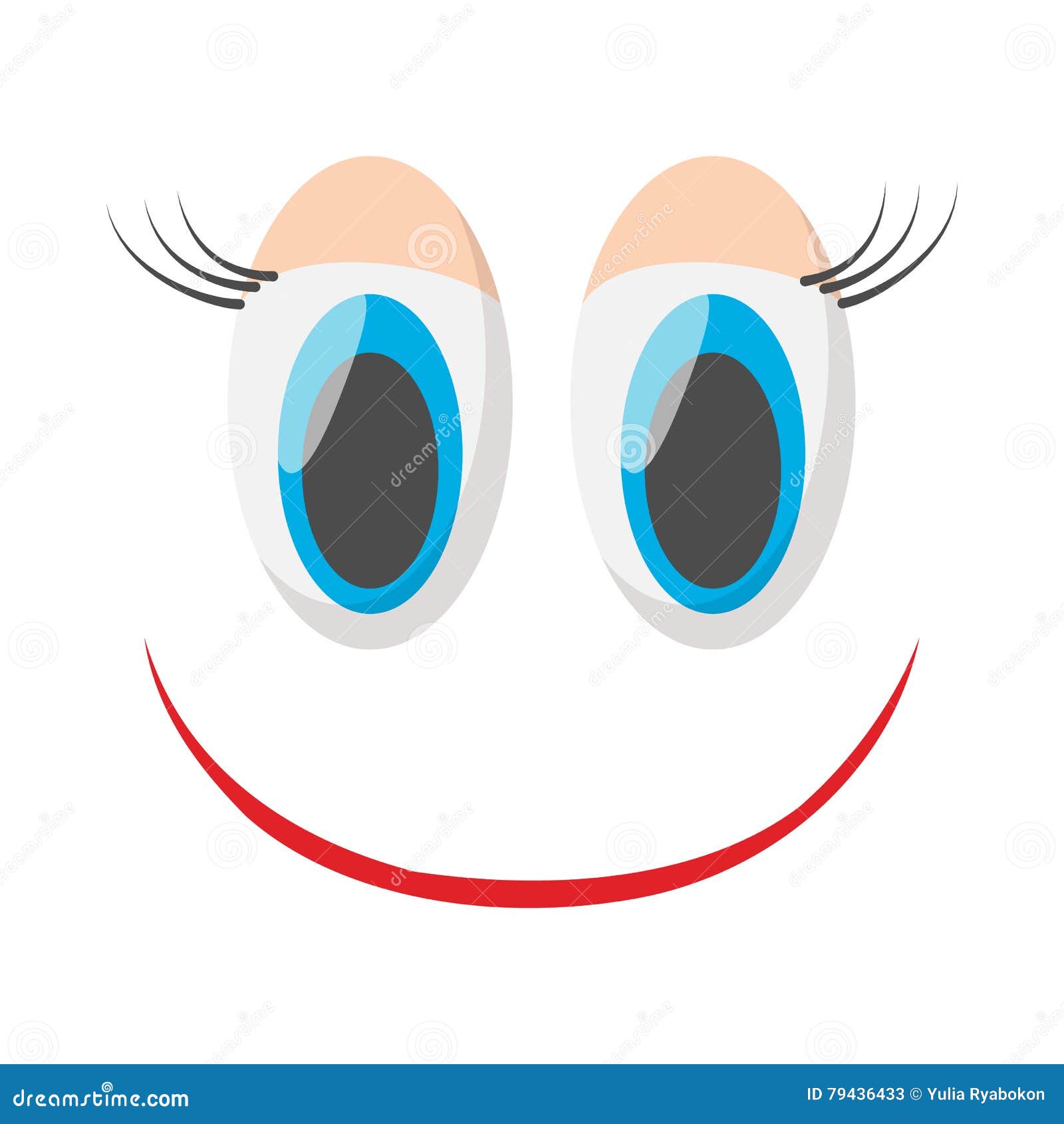 Laughing Happy Smile Icon, Cartoon Style Stock Vector - Illustration of ...