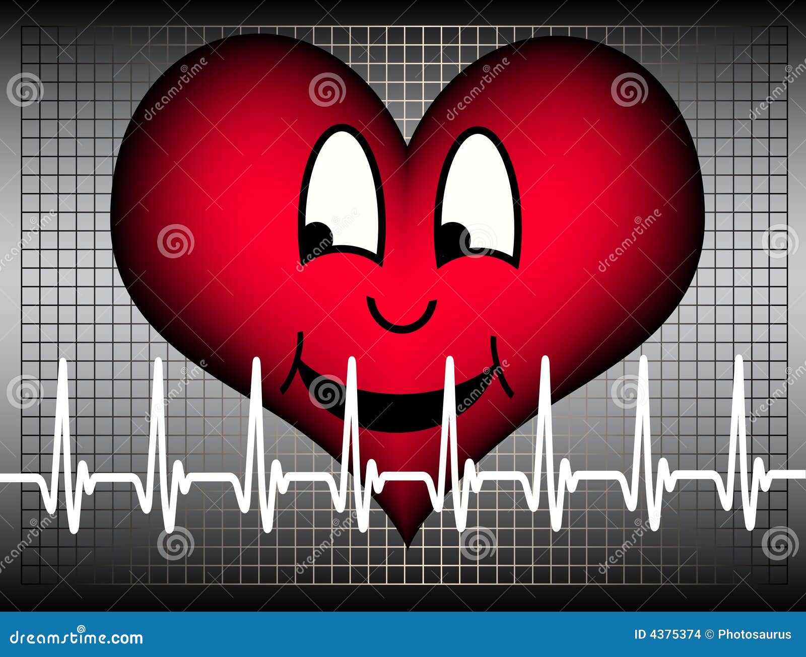 Laughing heart stock vector. Illustration of length, death - 4375374