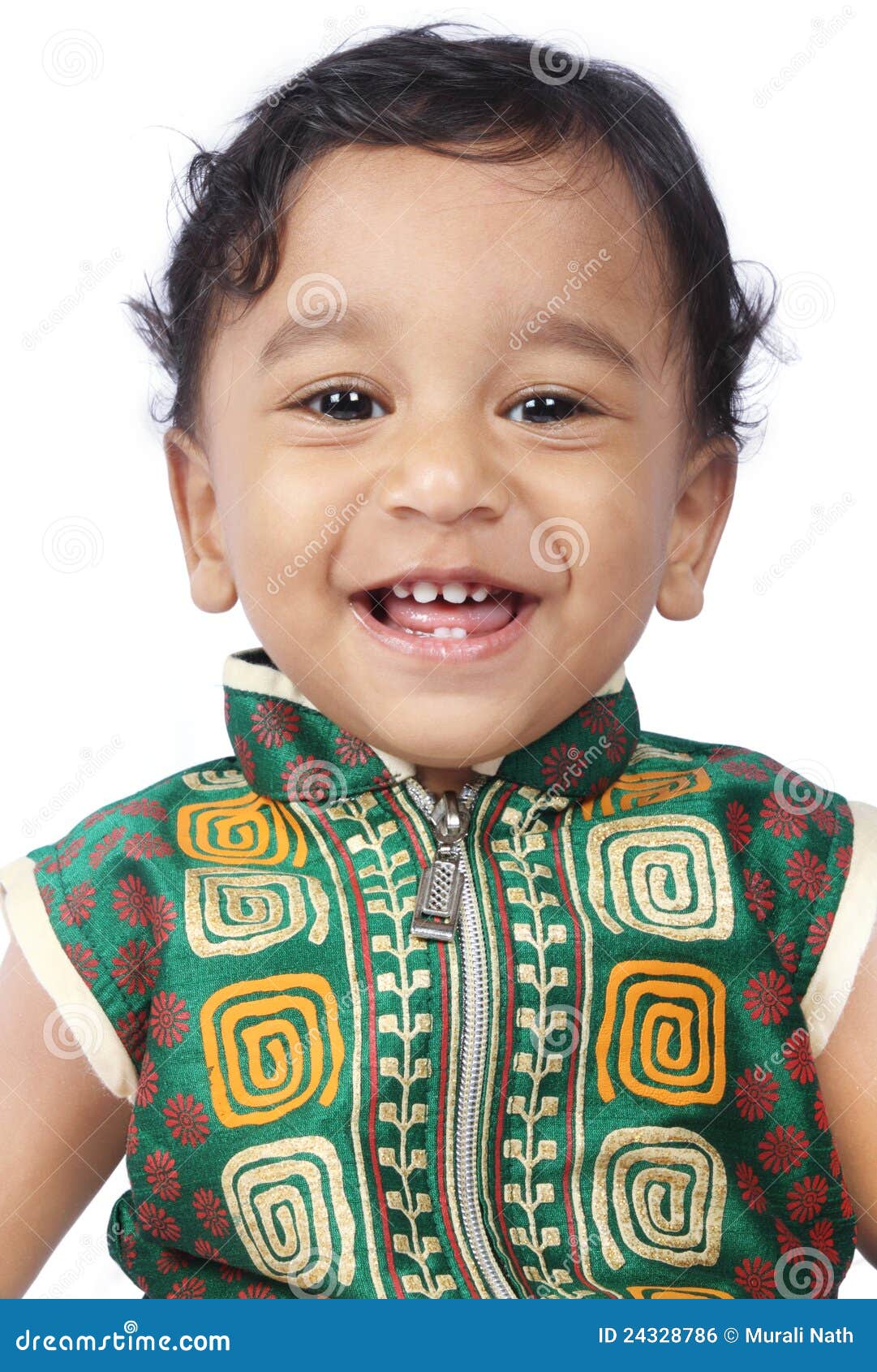 Laughing Indian Cute Baby stock photo. Image of portrait - 24328786
