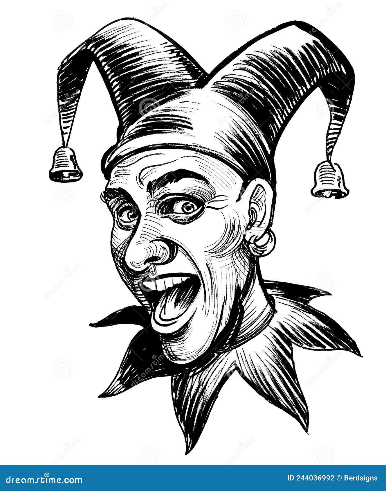 Laughing Jester Emoticon Emoji Vector Illustration | CartoonDealer.com ...