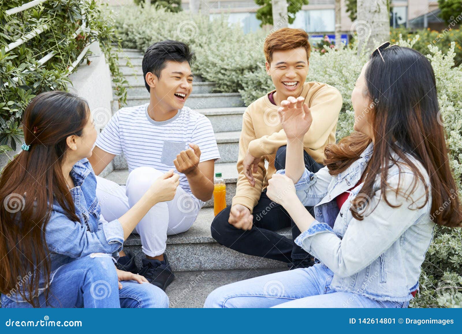 Laughing and joking people stock image. Image of laughing - 142614801