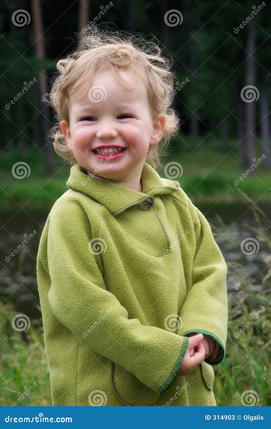 Laughing kid stock image. Image of focus, green, headed - 314903