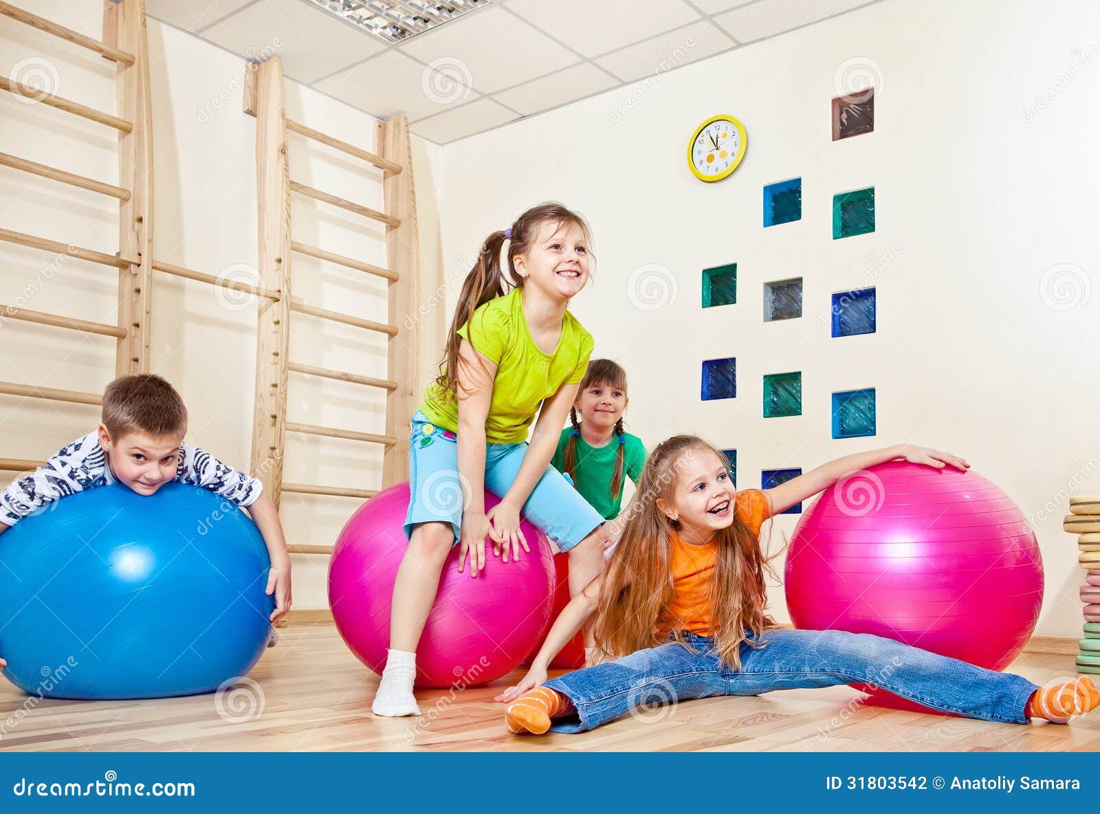 Laughing kids stock photo. Image of ladder, lifestyle - 31803542