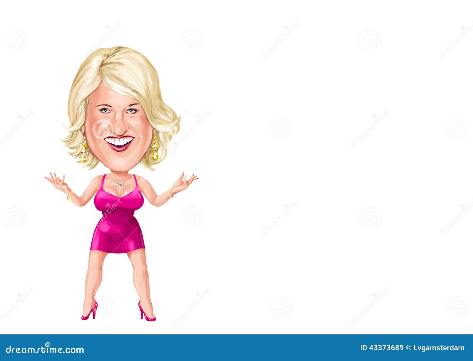 Laughing lady stock illustration. Illustration of adult - 43373689