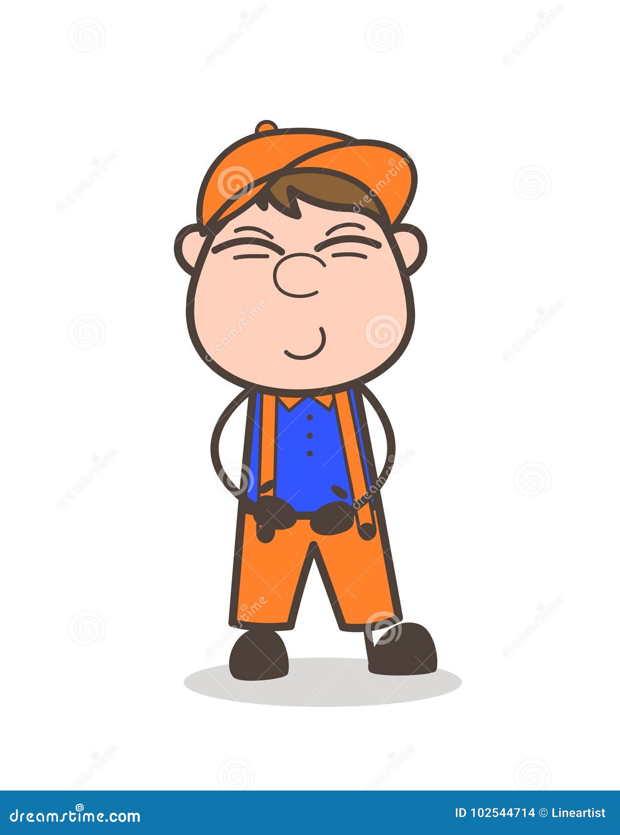Laughing Man on Joke Vector Concept Stock Illustration - Illustration ...