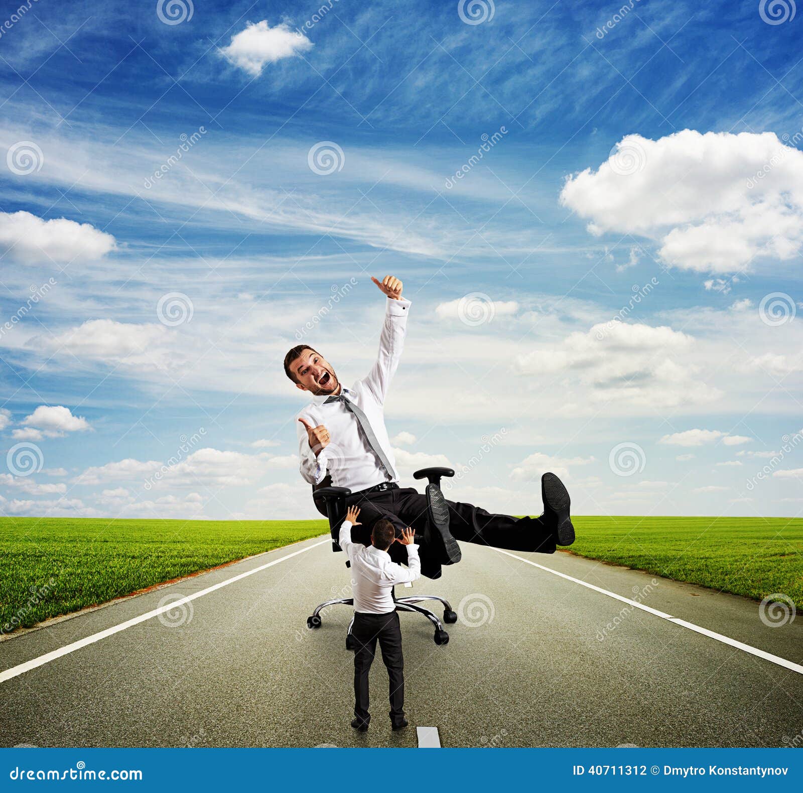 Laughing Man and Scared Man Stock Photo - Image of ride, speedway: 40711312