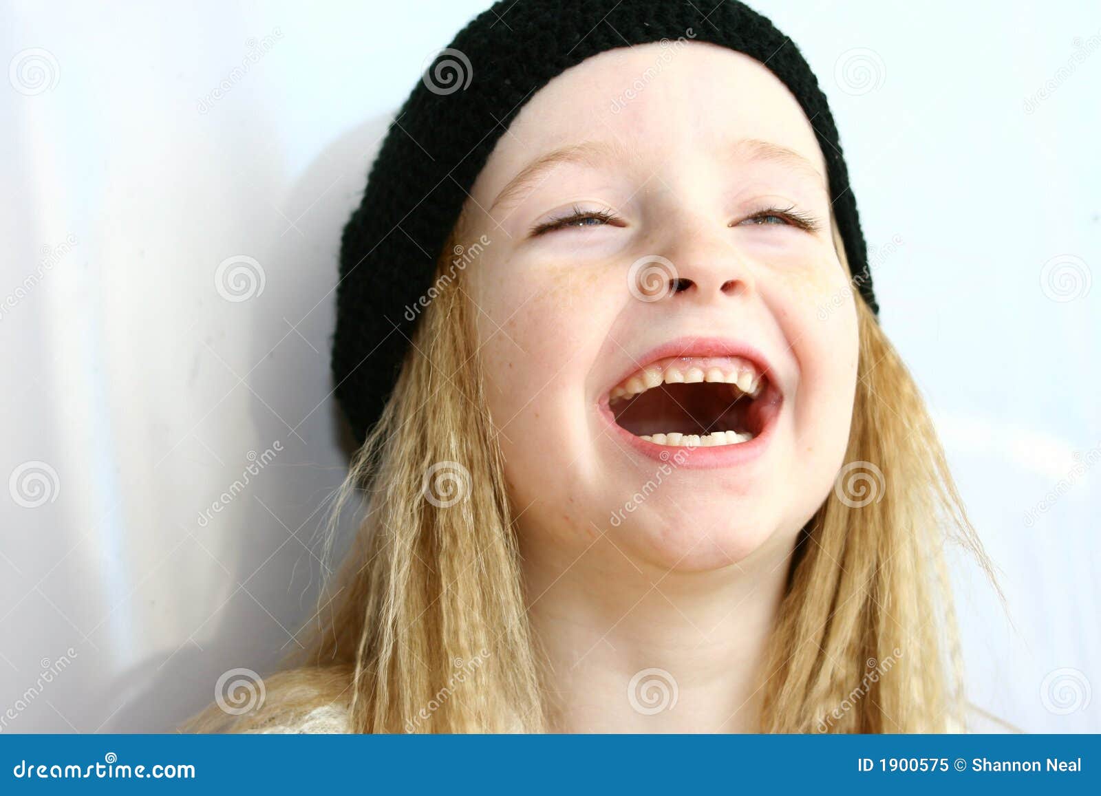 Laughing model stock image. Image of giggle, chubby, cheeks - 1900575