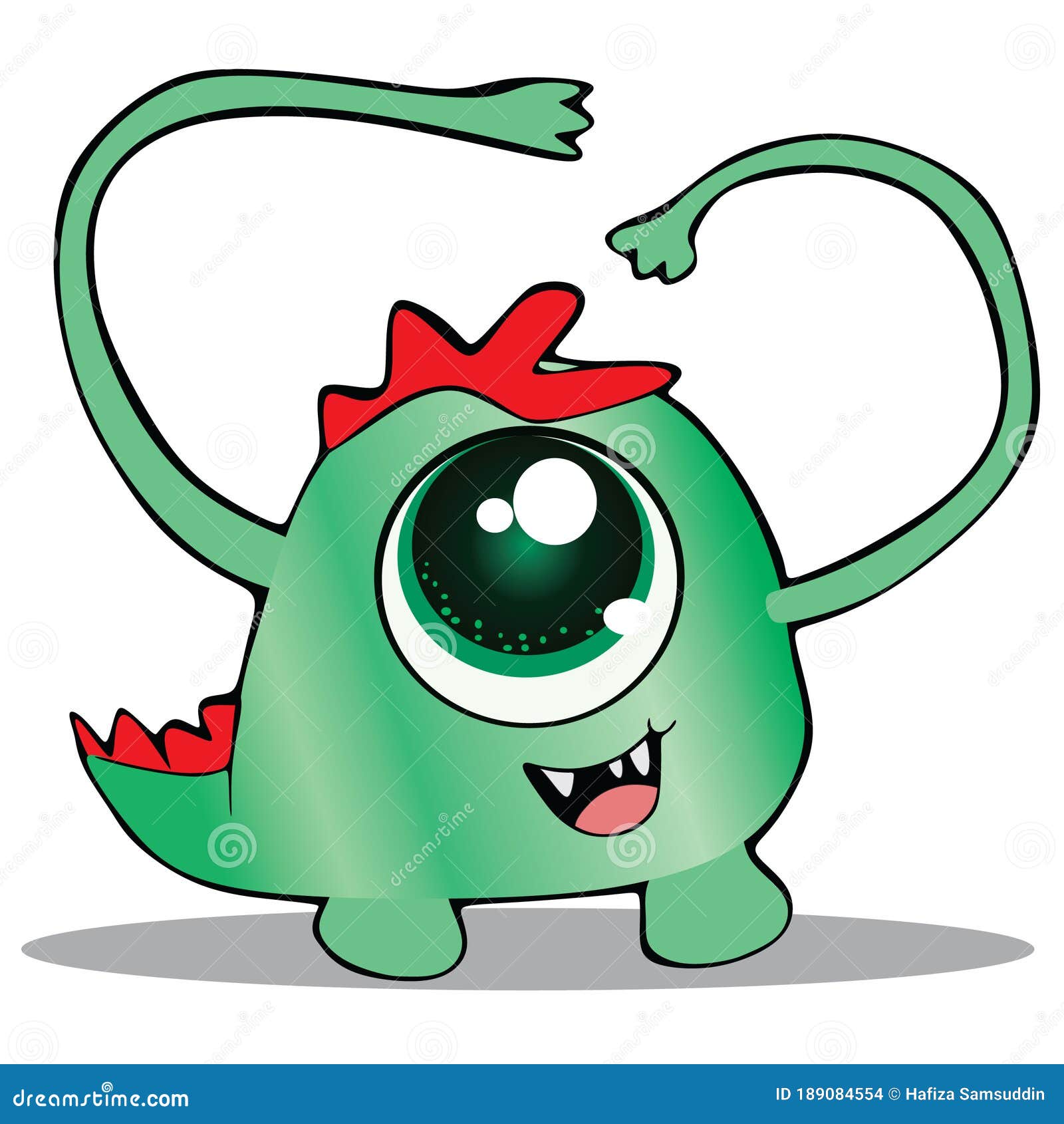 Laughing Monster. Vector Illustration Decorative Design Stock Vector ...